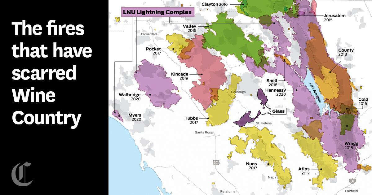 Wine Country fires interactive: The blazes that have damaged the region ...