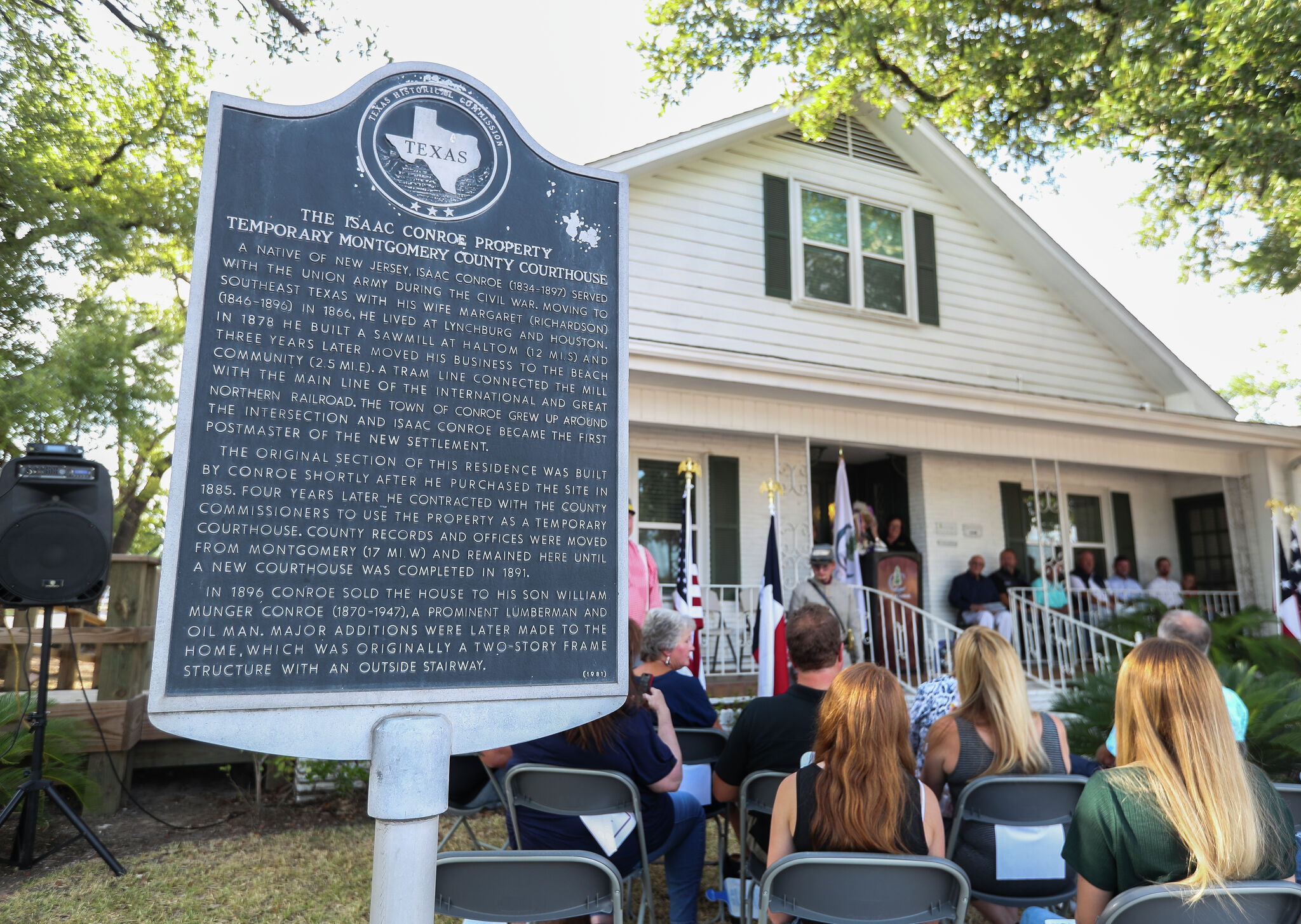 Historical markers in downtown Conroe: Visit via our interactive map