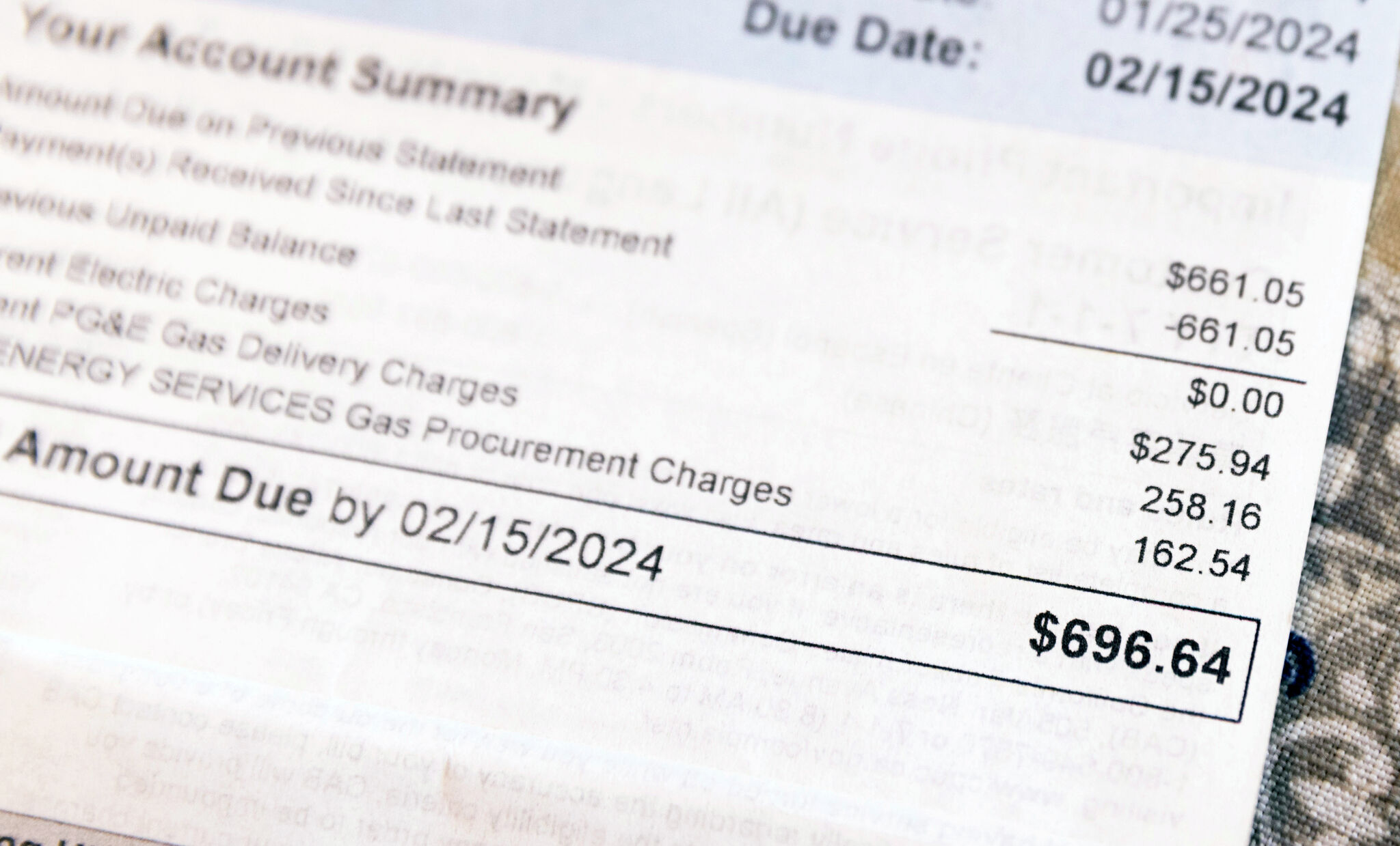 Share your PG&E bill for possible analysis
