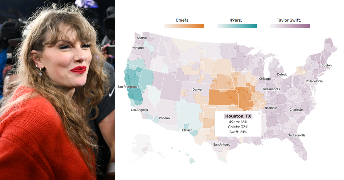 Taylor Swift boosts Super Bowl 2024 in Google search results