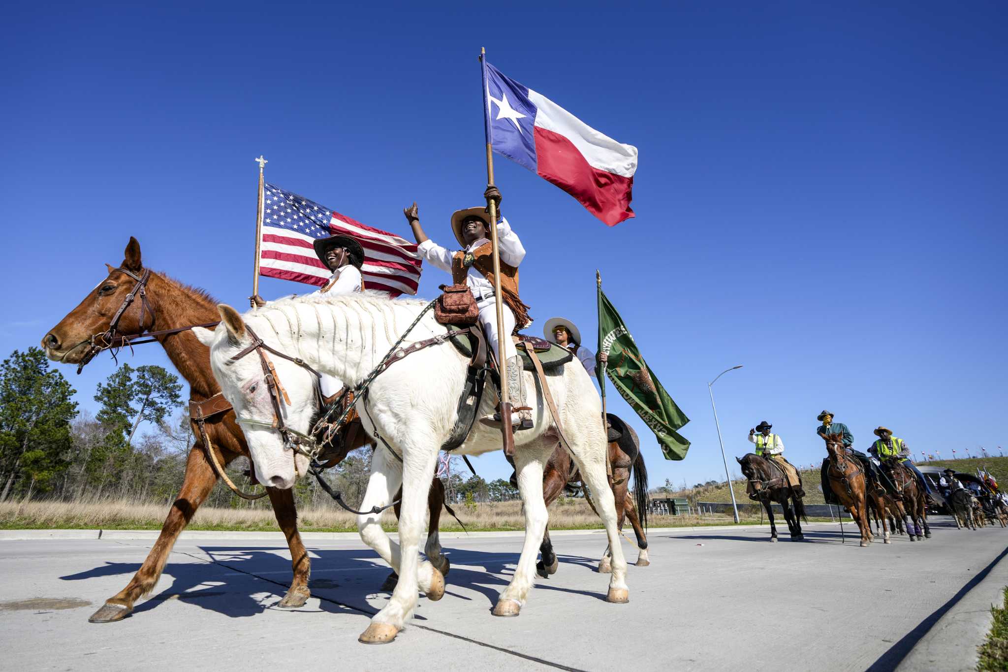 Rodeo trail riders pass through Houston, kicking of 2024 season