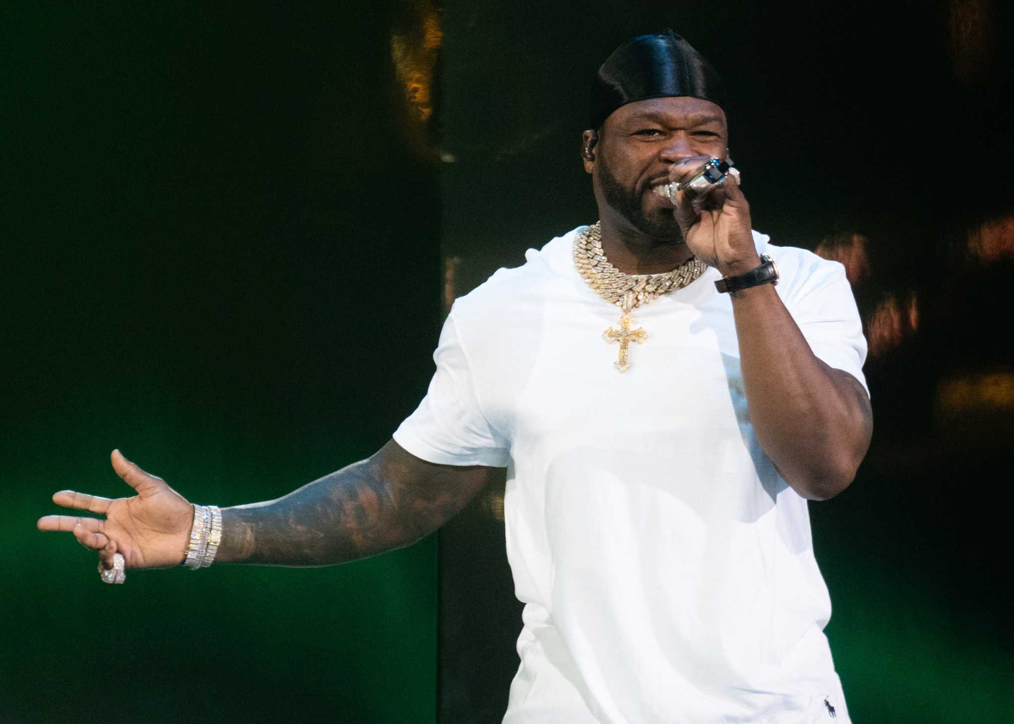 Photos from 50 Cent's debut Houston Rodeo concert