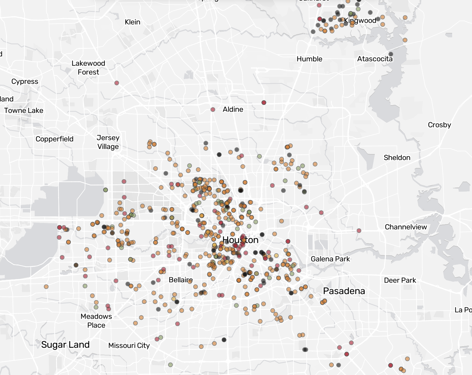 Map Of Flooded Areas In Houston Texas Houston Road Hazards After
