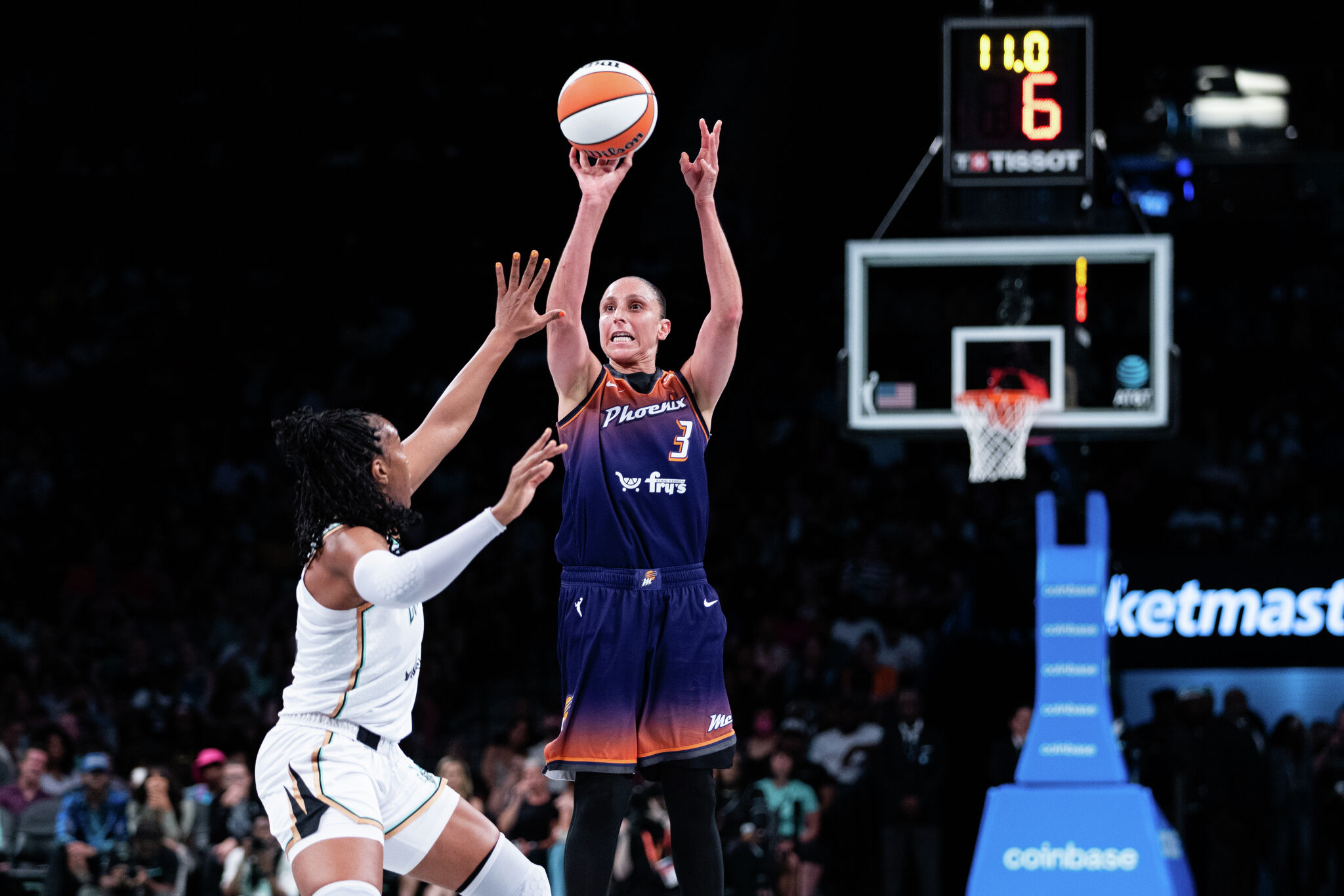 Every shot Diana Taurasi ever took in her WNBA career