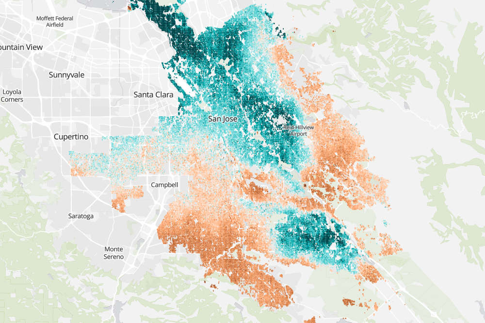 Maps show where land is sinking in California’s biggest cities