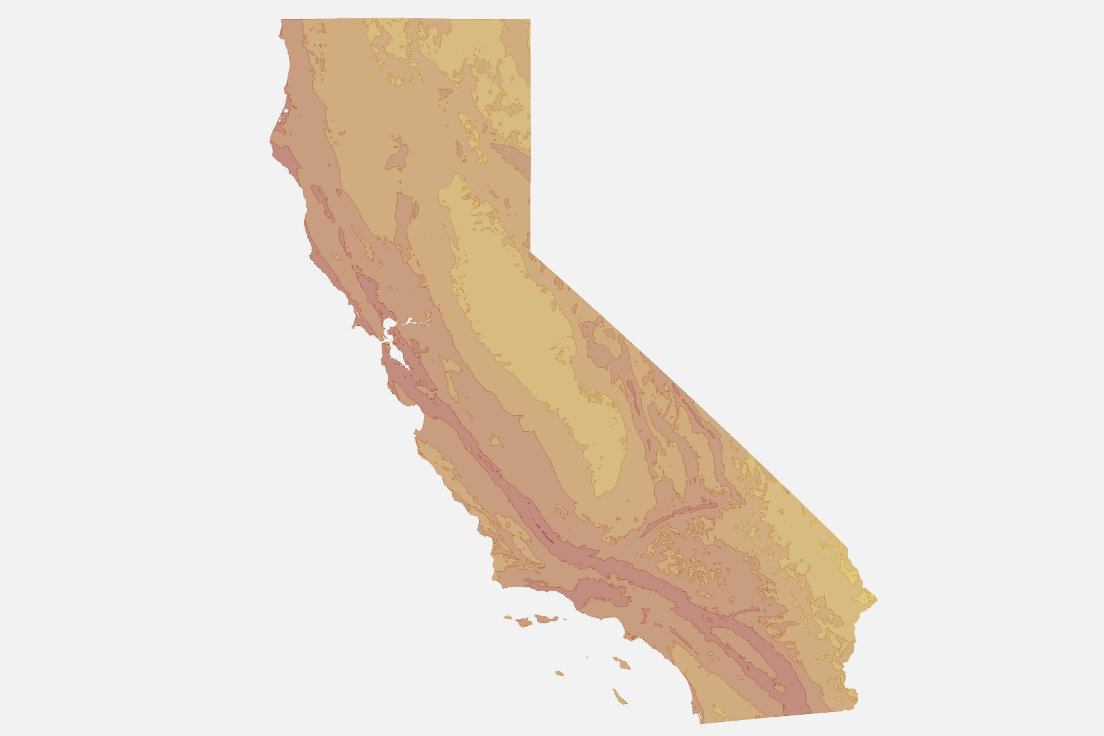 Mapa De California Shake