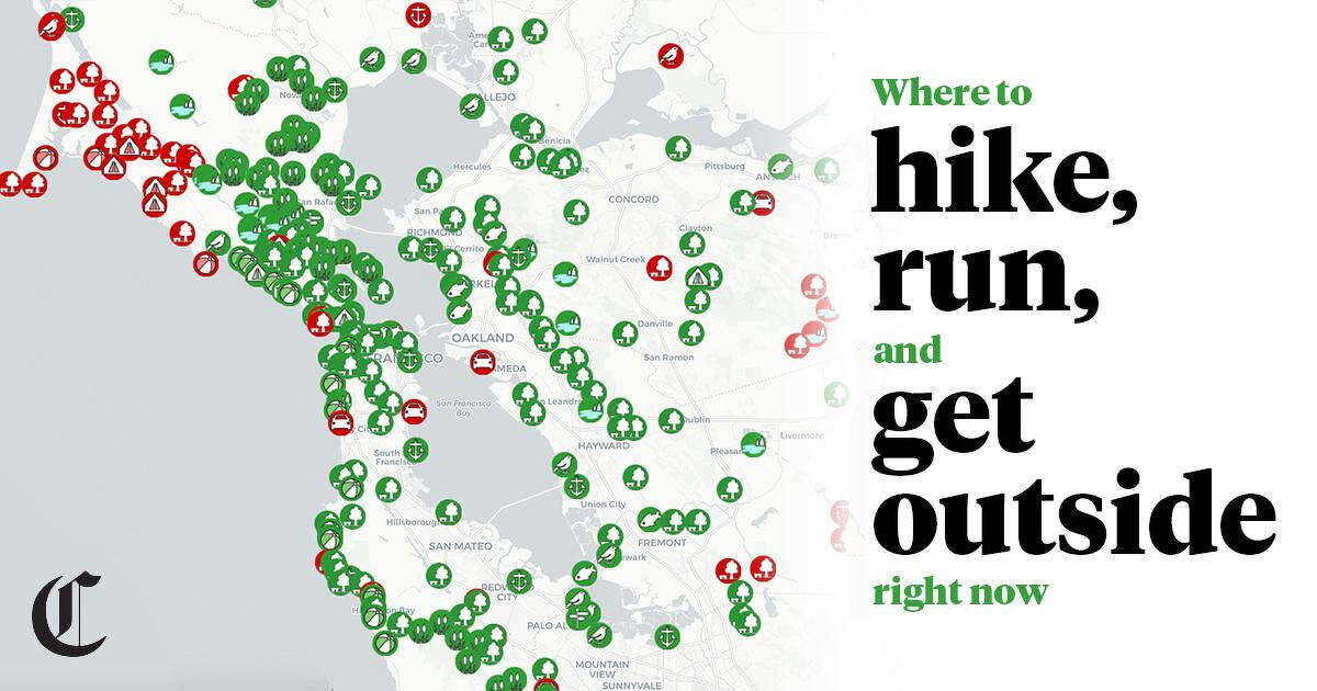 Map: Where to hike, run, and get outside right now in the San Francisco ...