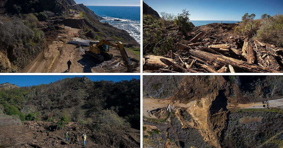 Visual essay: See photos of the Highway 1 collapse at Big Sur