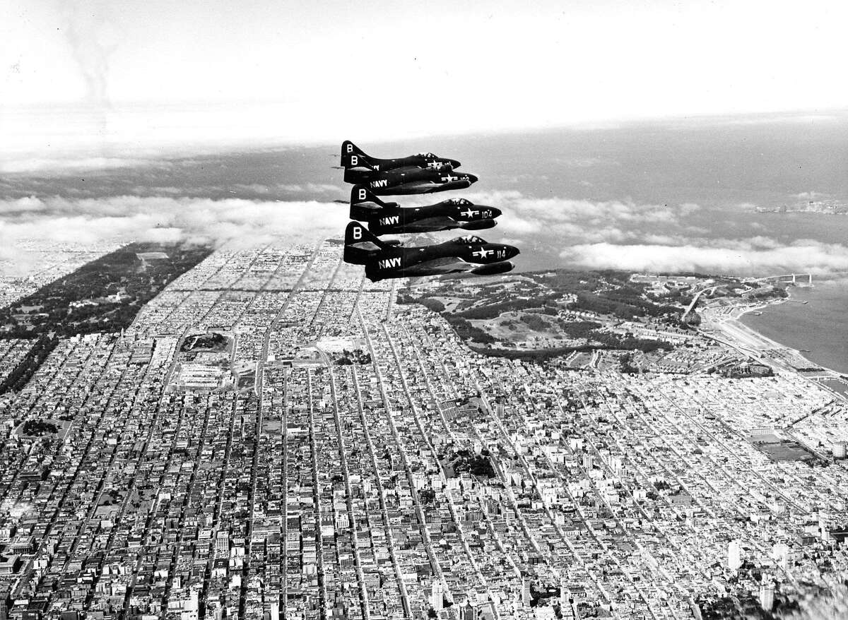 Fleet Week photos: The Blue Angels’ first flight over S.F. in 1950