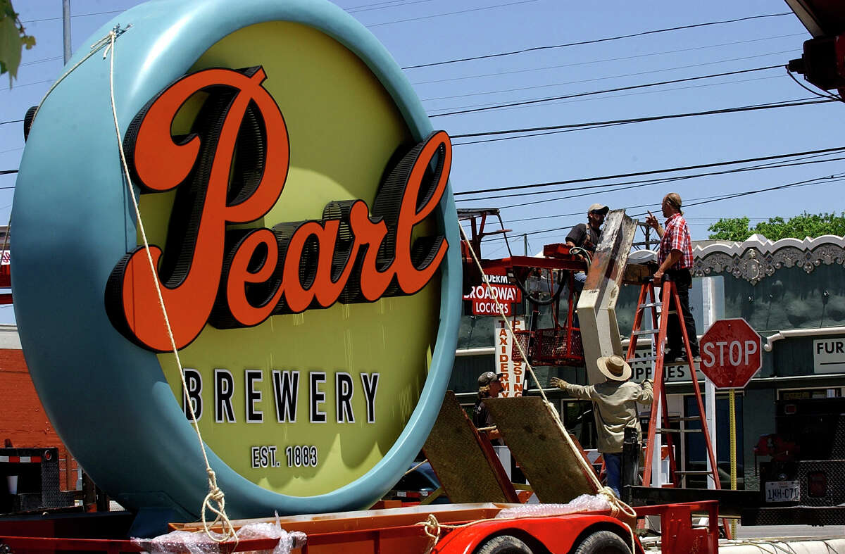 Pearl Brewery Logo Pearl Brewery Sign In San Antonio, TX
