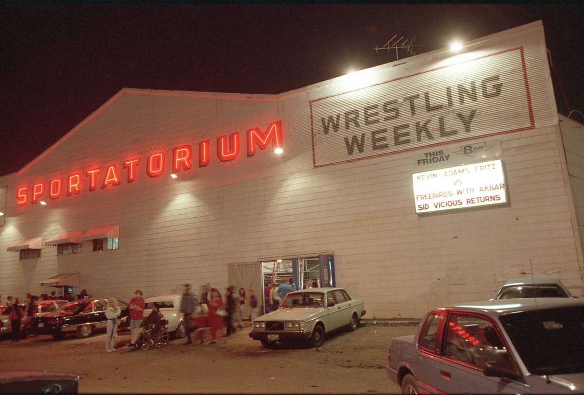 Old photos capture memorial for Kerry Von Erich at Dallas Sportatorium