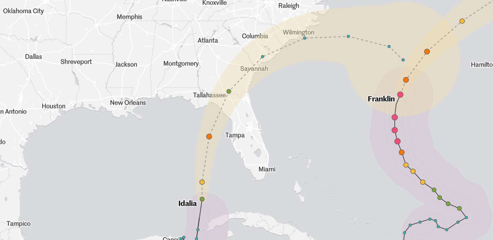 Hurricane Idalia: See the storm's path