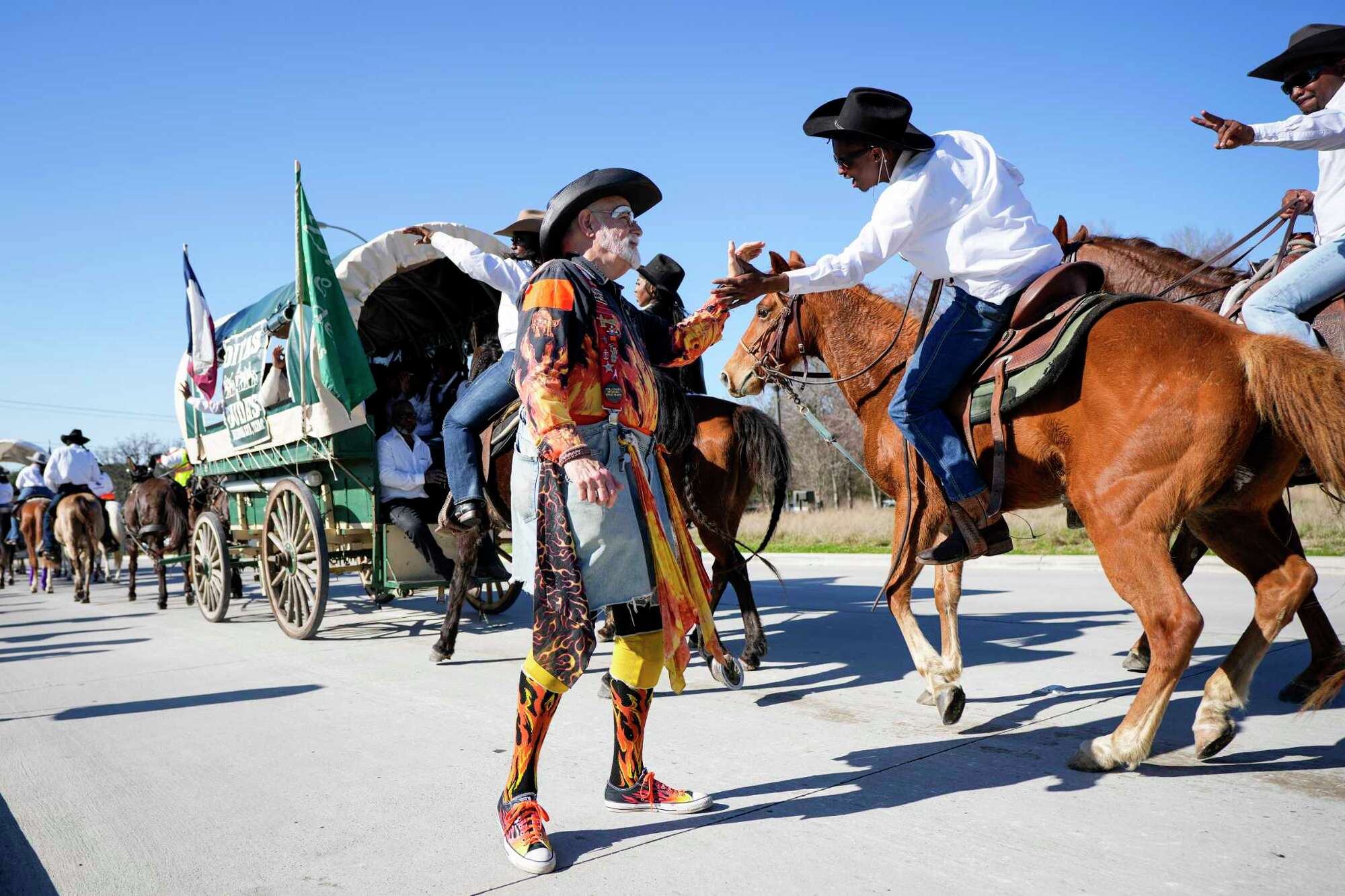 Rodeo trail riders pass through Houston, kicking of 2024 season