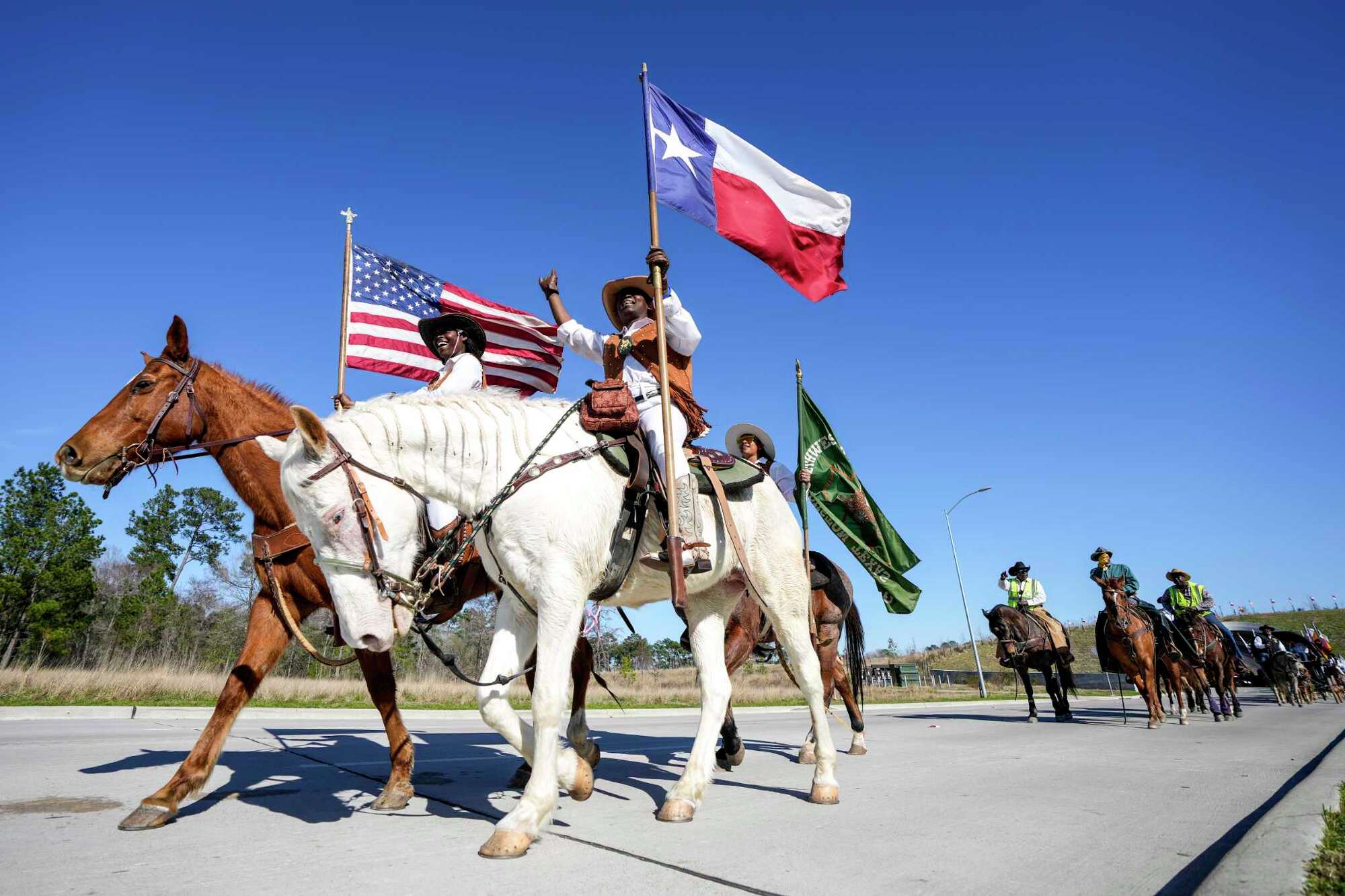 Rodeo trail riders pass through Houston, kicking of 2024 season