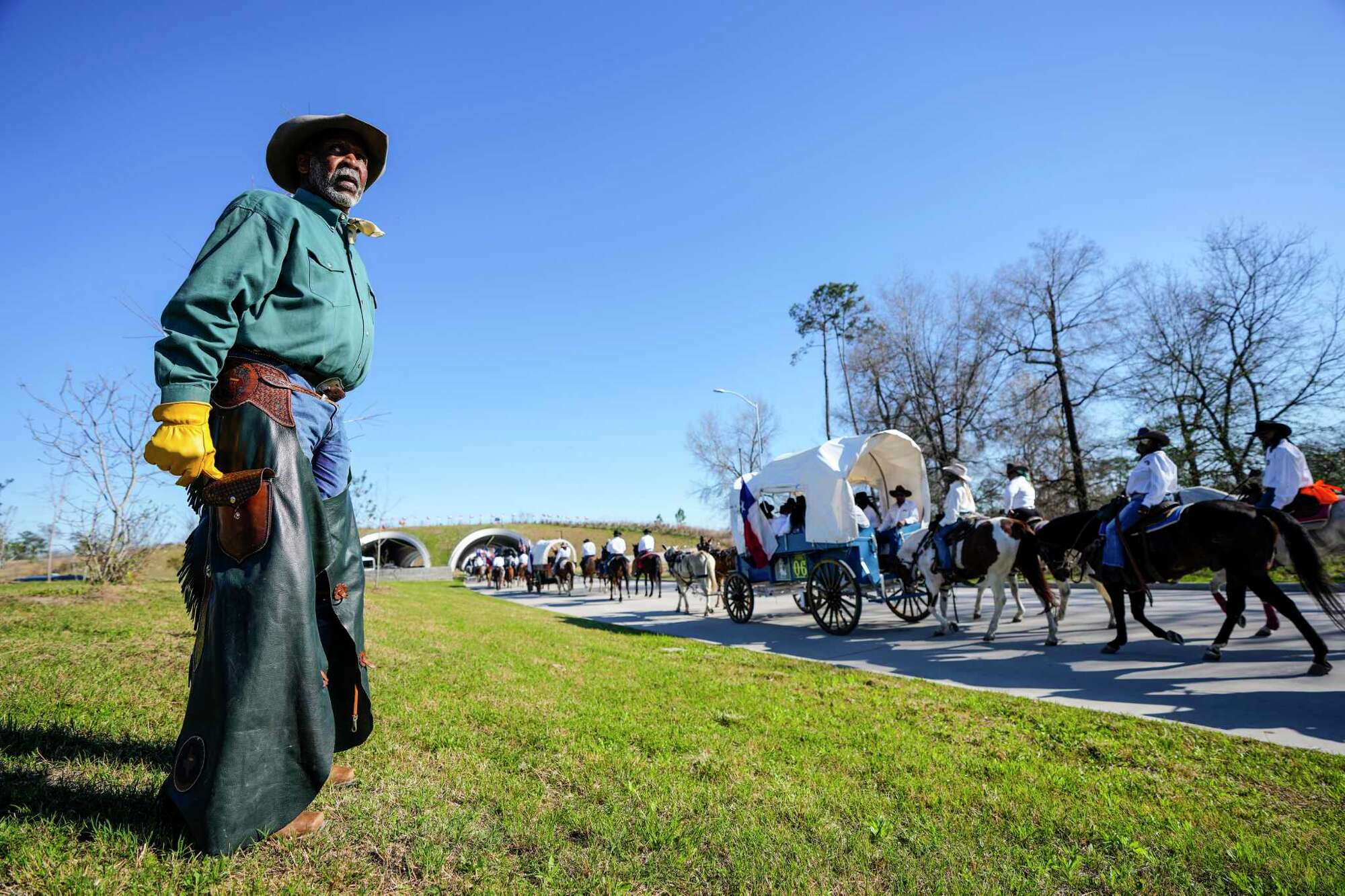 Rodeo trail riders pass through Houston, kicking of 2024 season