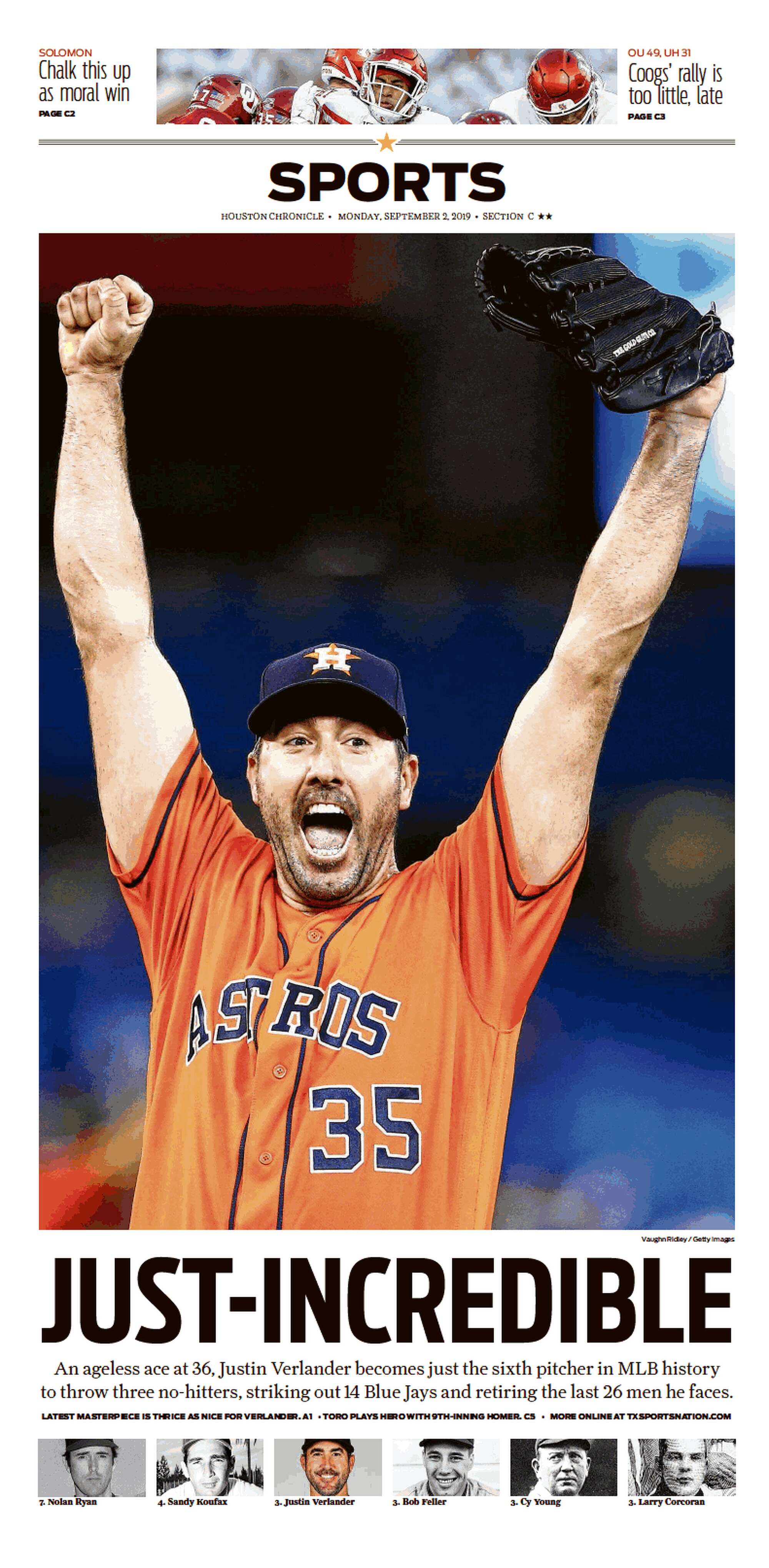 Houston Astros' no-hitter history