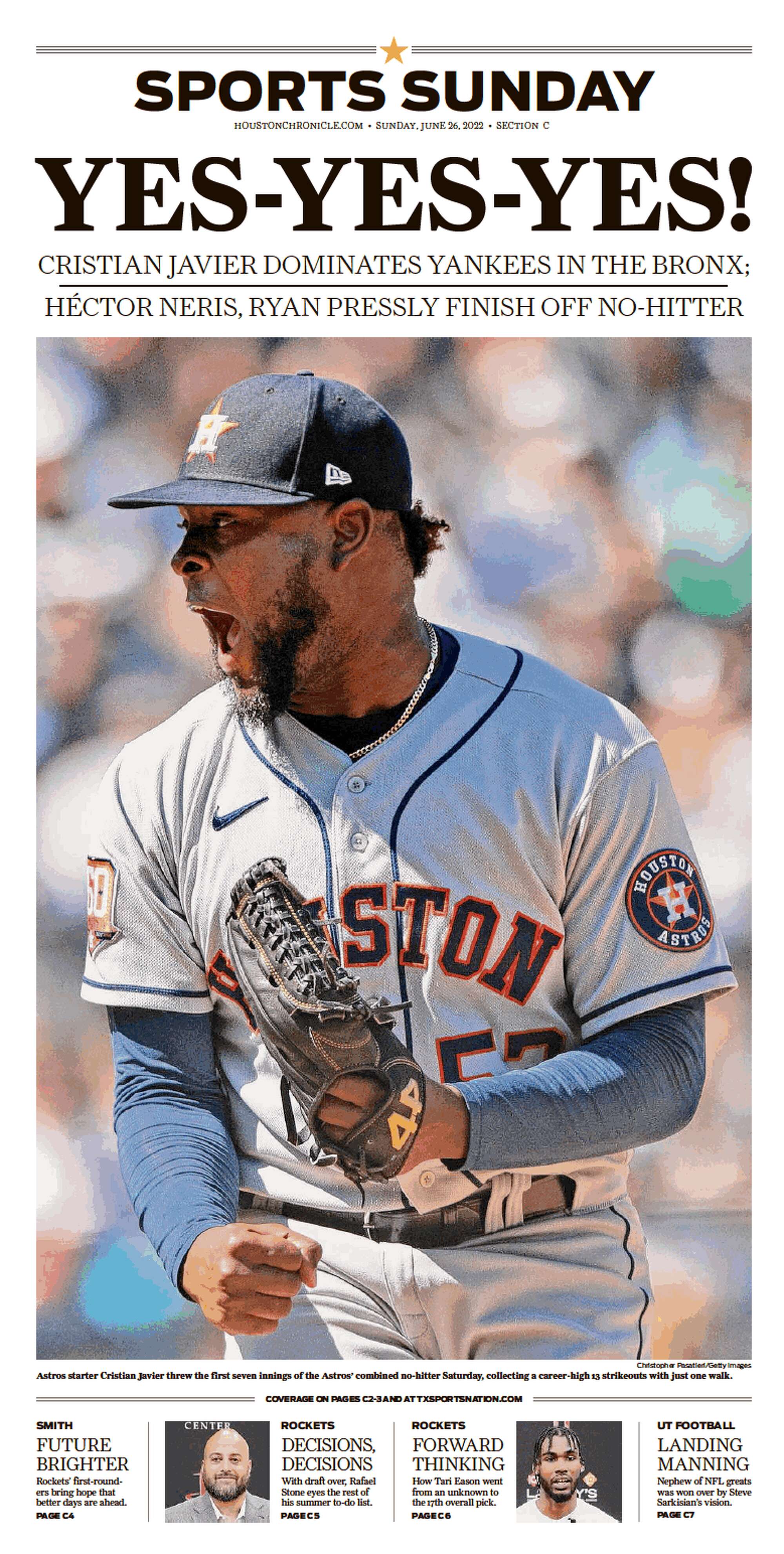 Houston Astros' no-hitter history