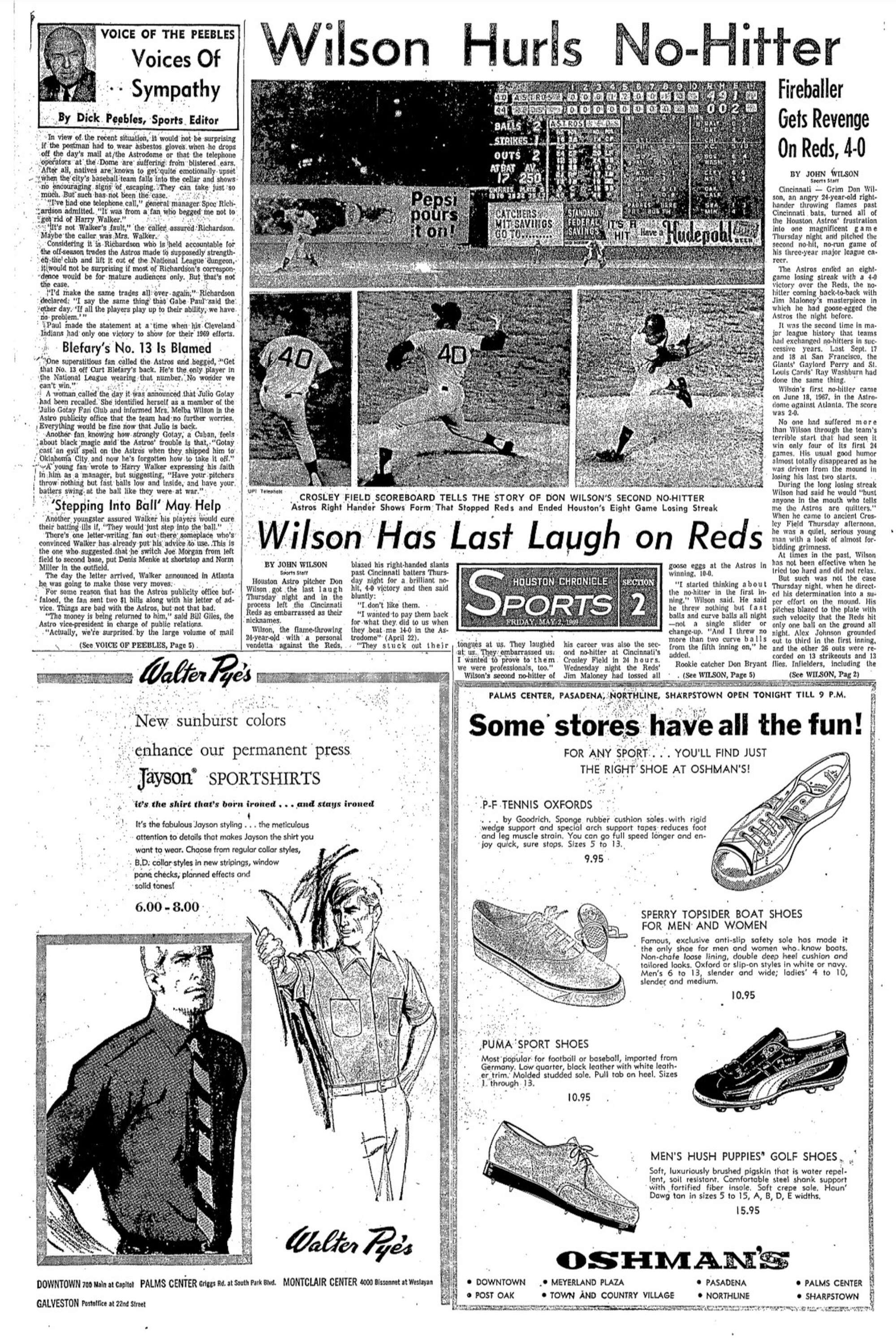 Houston Astros' no-hitter history