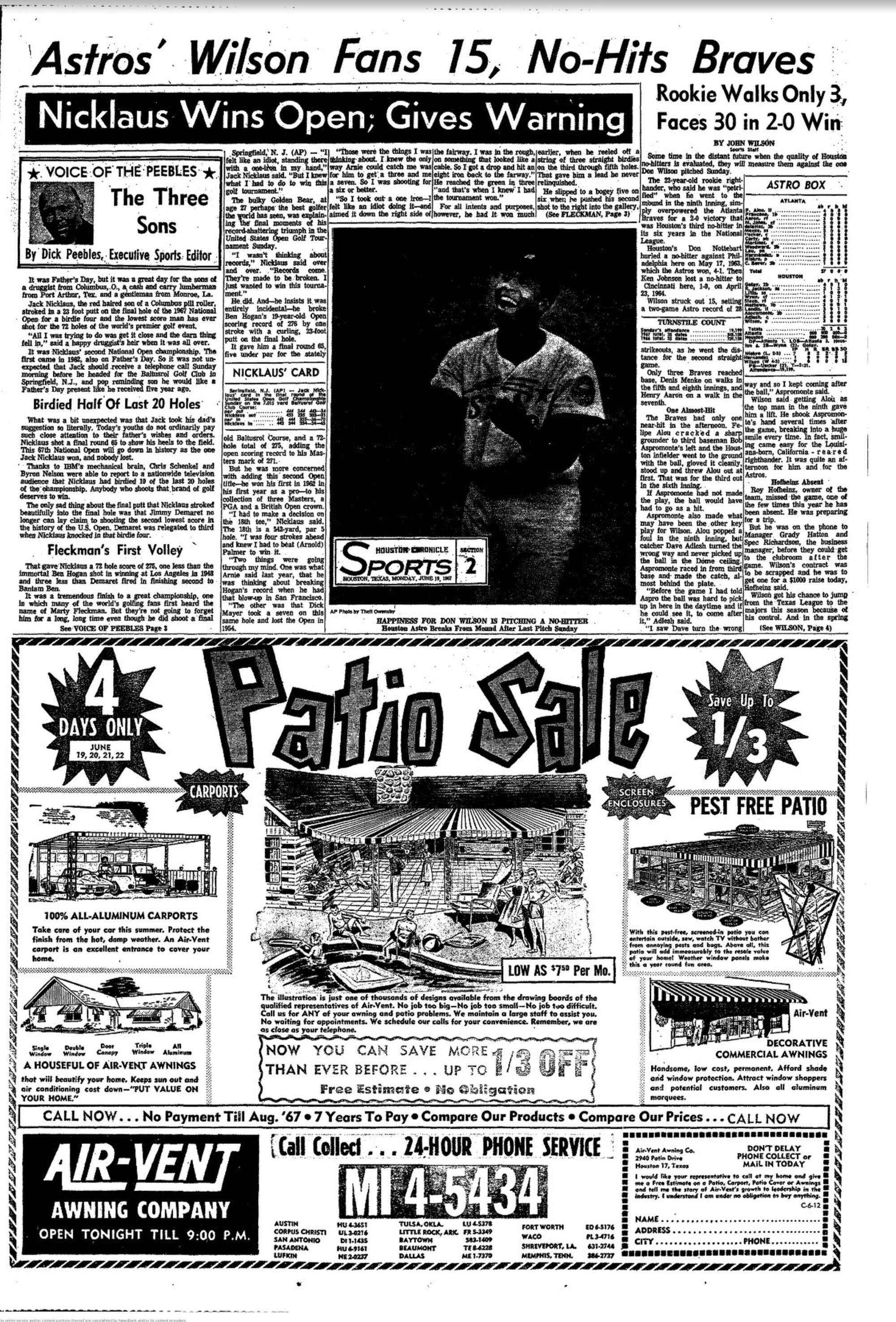 Houston Astros' no-hitter history