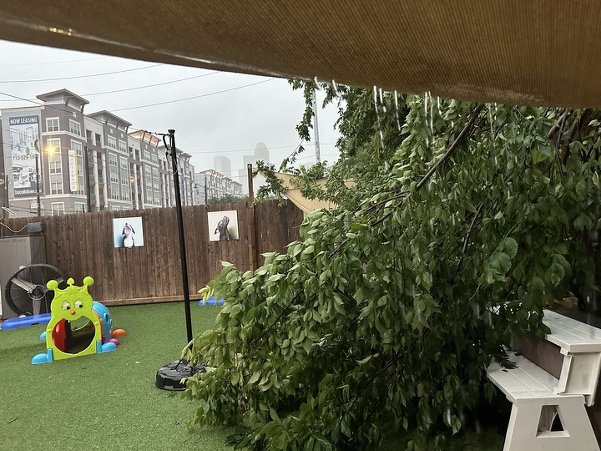 Photos: Houston storm with hurricane-like winds causes destruction