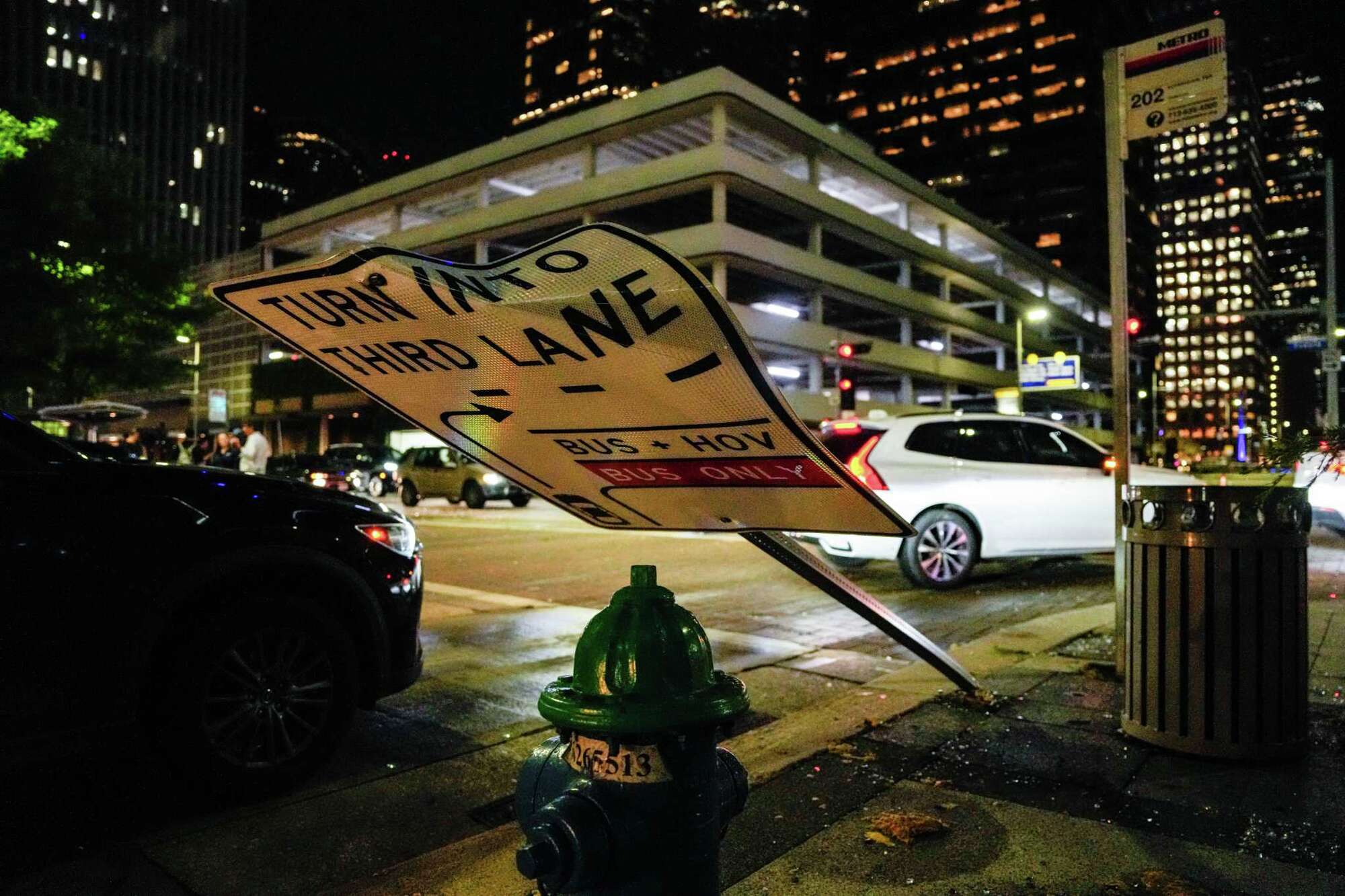 Photos: Houston storm with hurricane-like winds causes destruction