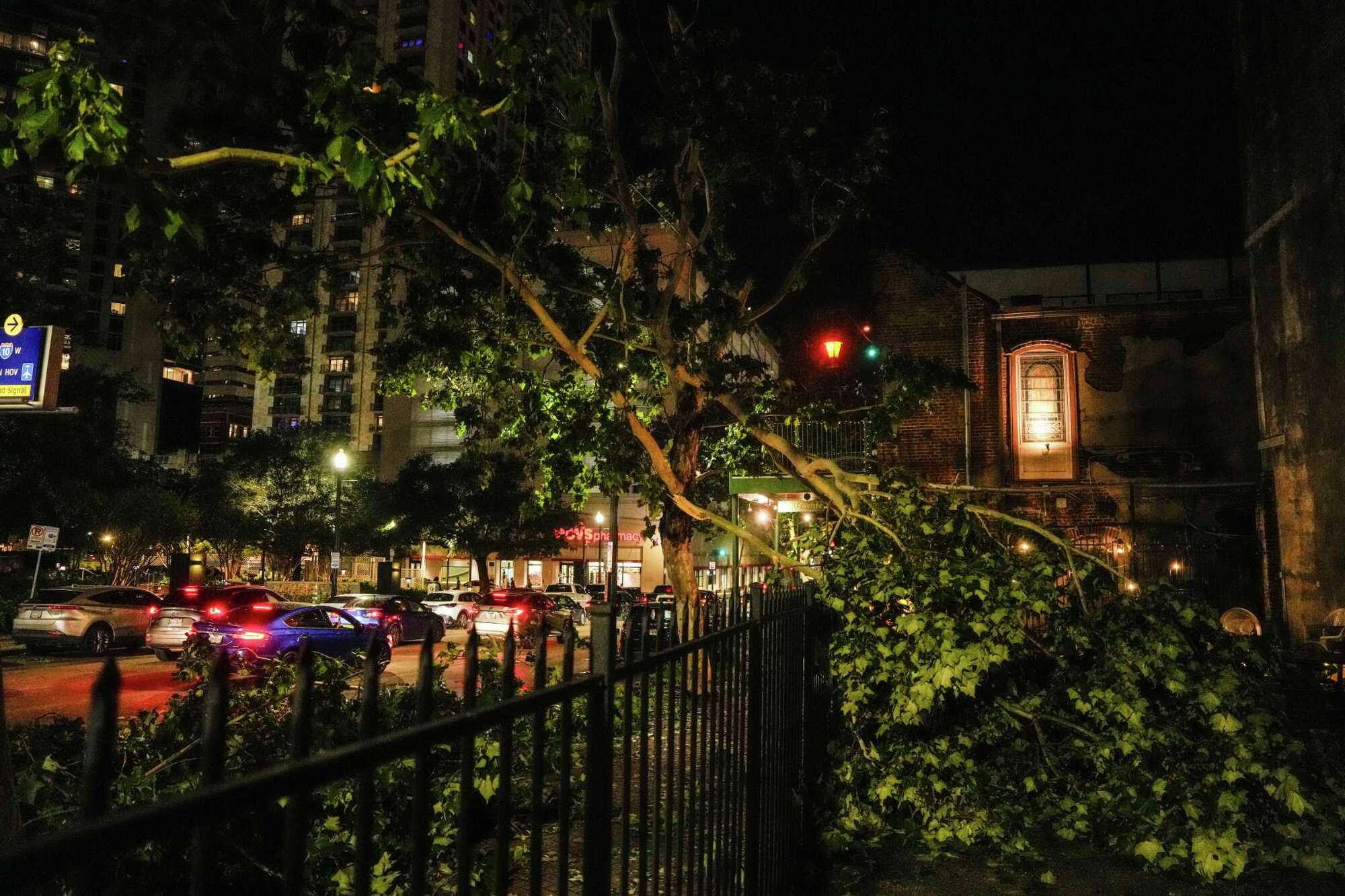 Photos: Houston storm with hurricane-like winds causes destruction