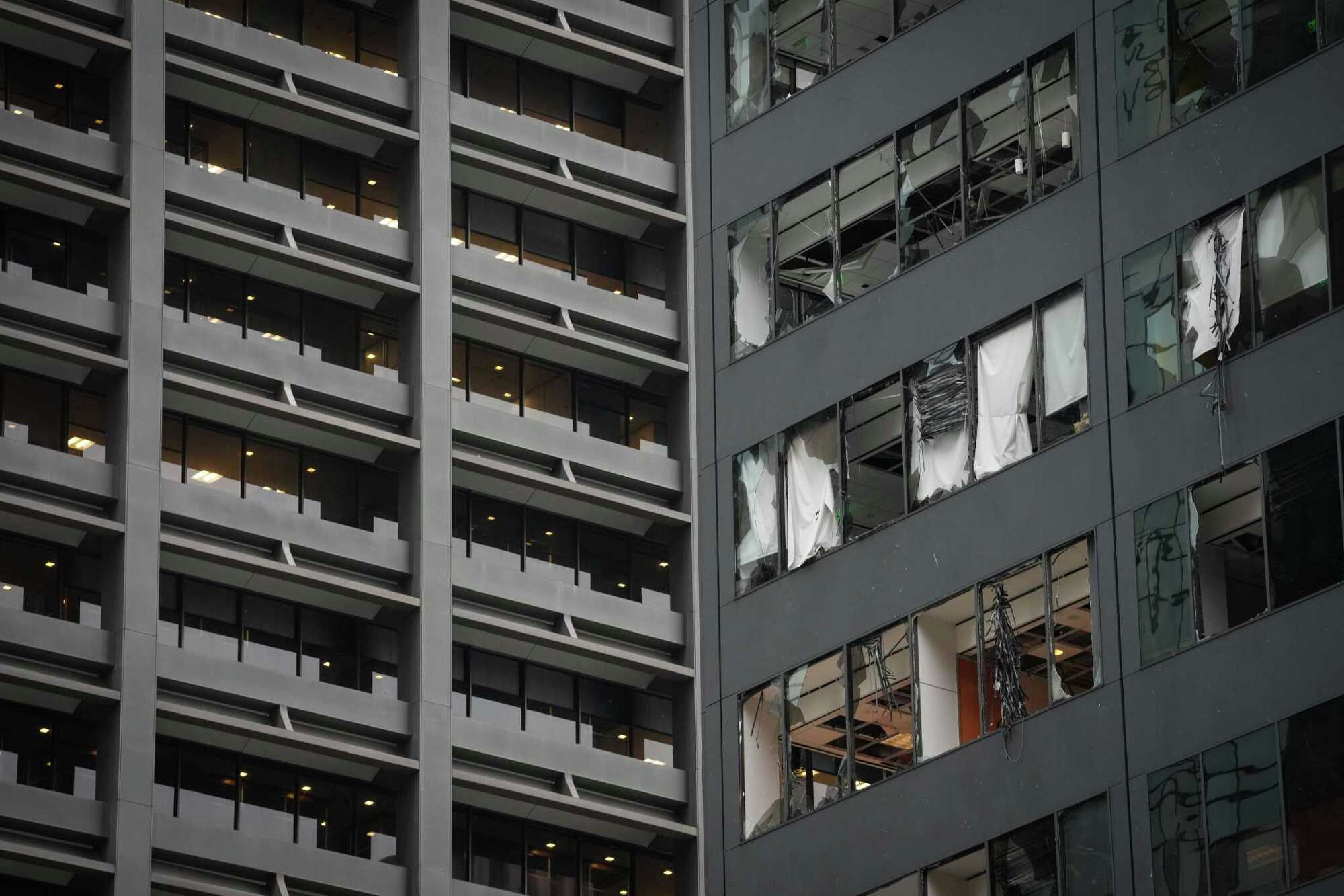 Photos: Houston storm with hurricane-like winds causes destruction