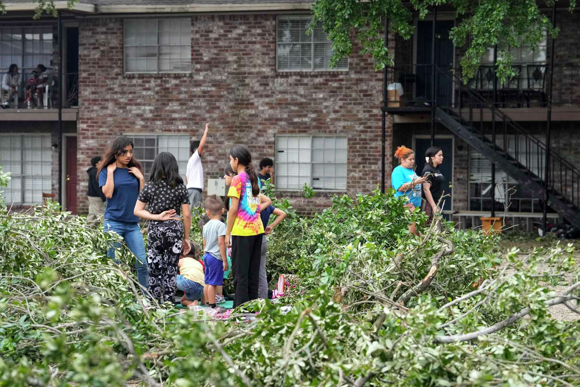 Photos: Houston storm with hurricane-like winds causes destruction