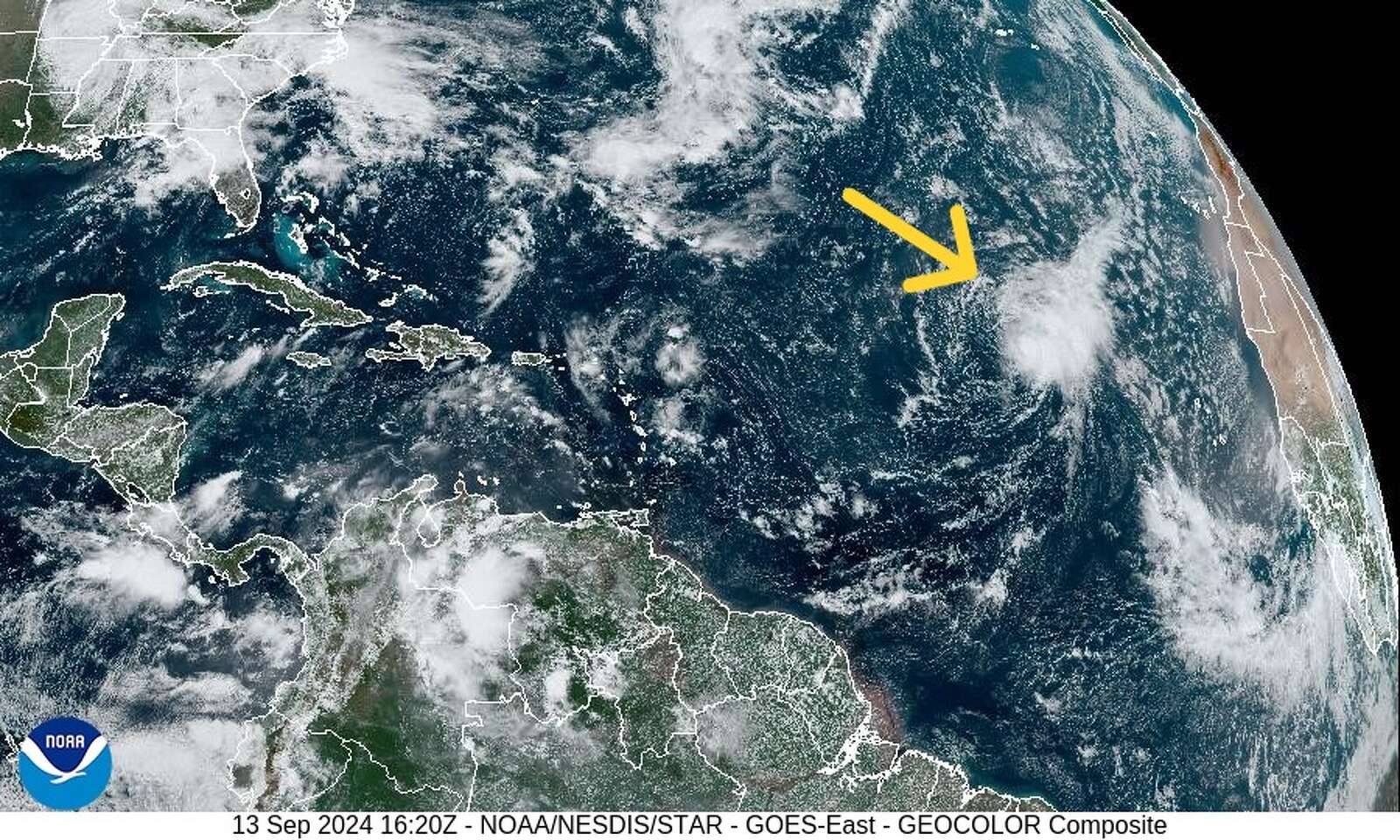 Track Gordon's path in the Atlantic