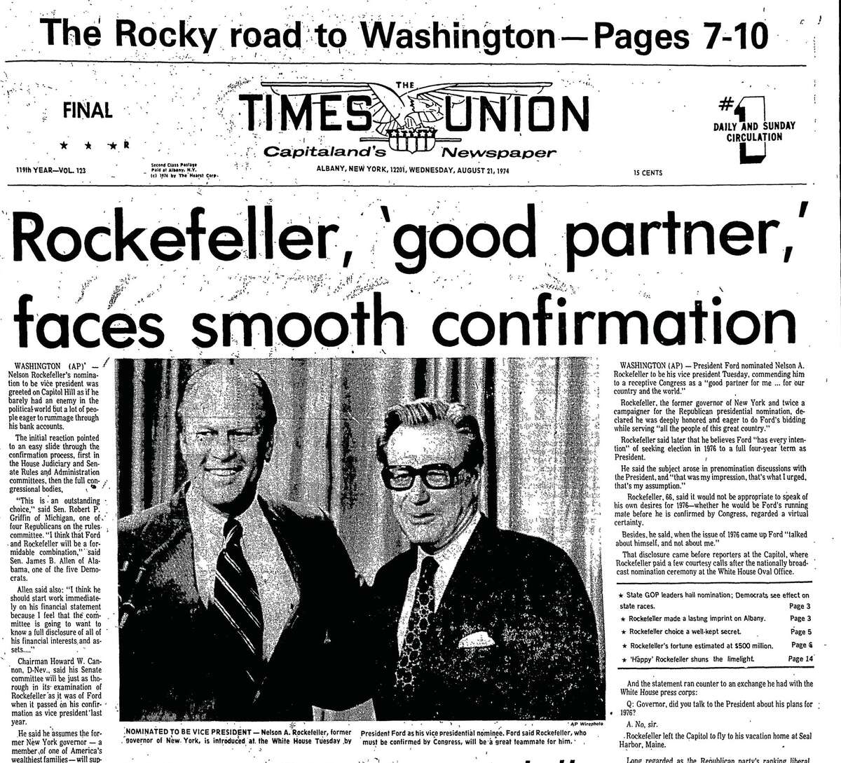 Vast wealth, alleged corruption: Nelson Rockefeller's road to VP