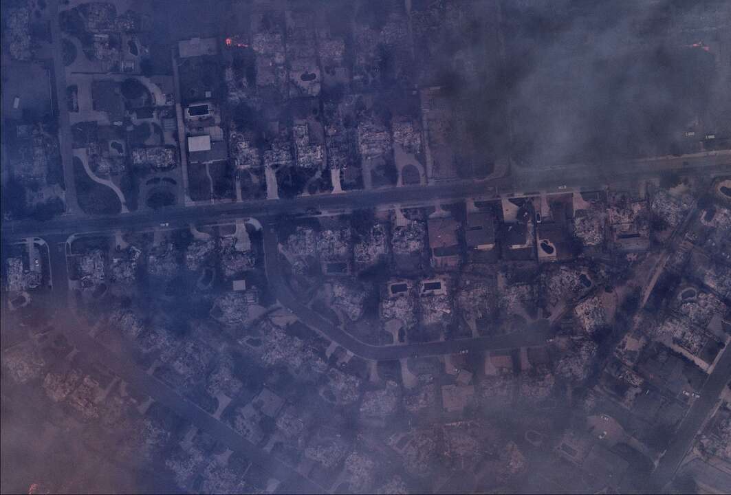 L.A. fires: Satellite, aerial images show wildfire destruction