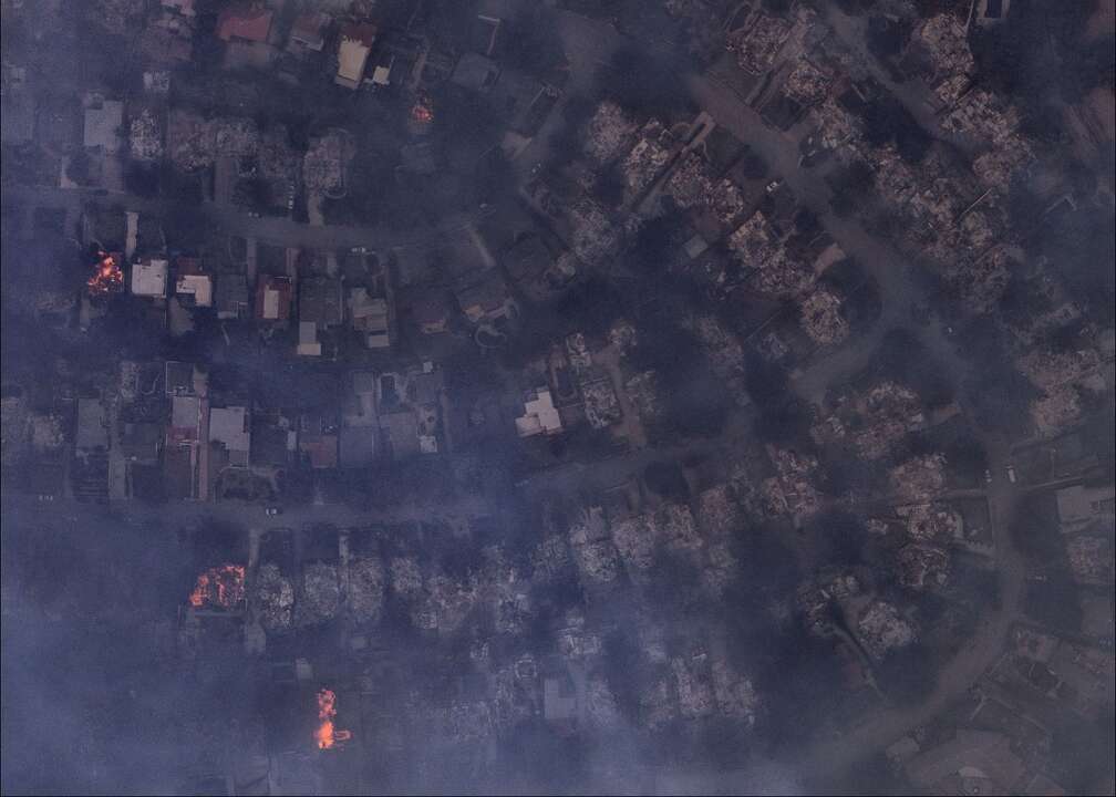 L.A. fires: Satellite, aerial images show wildfire destruction
