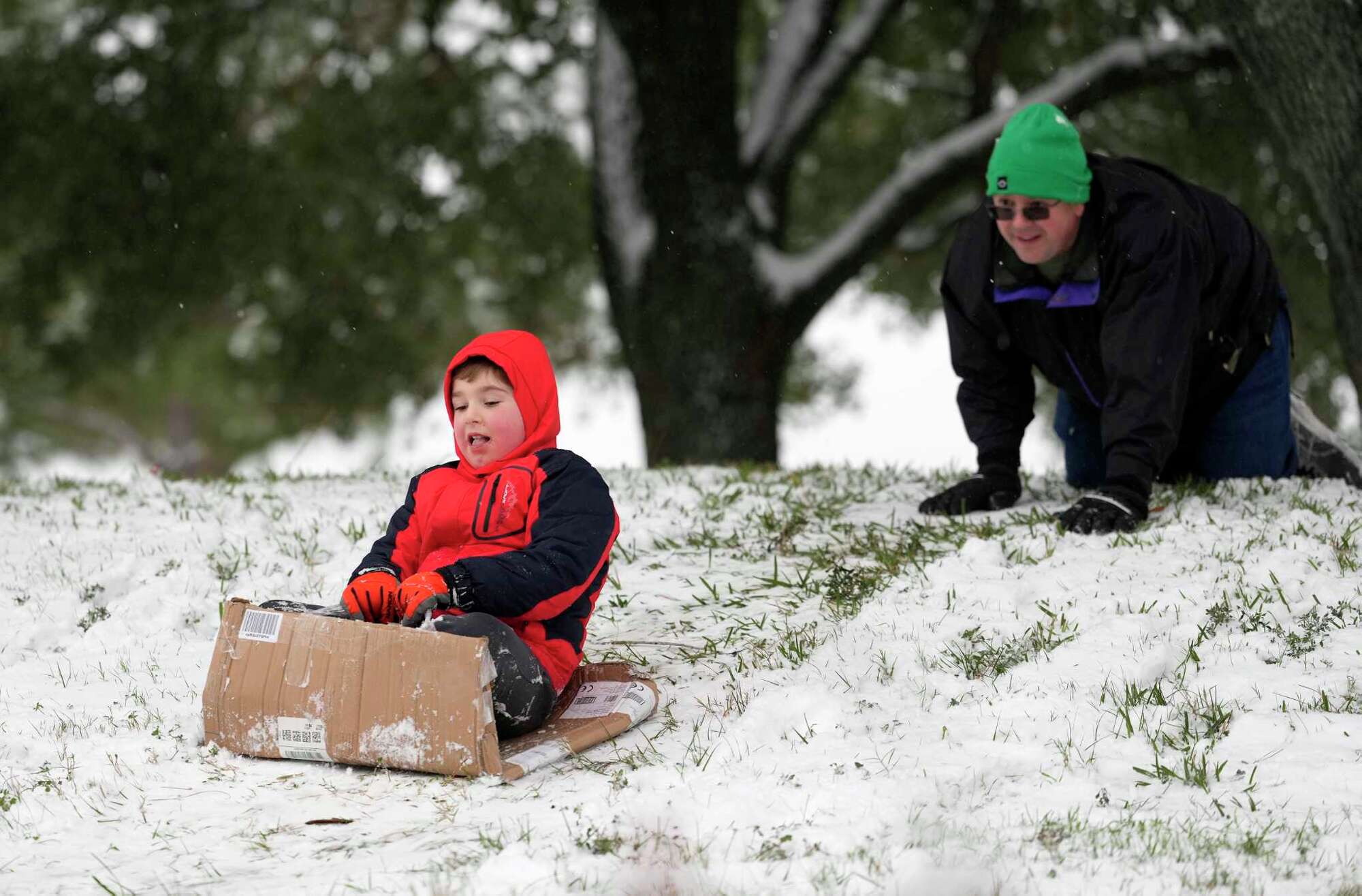 Photos: Historic winter storm blankets Houston in snow and ice