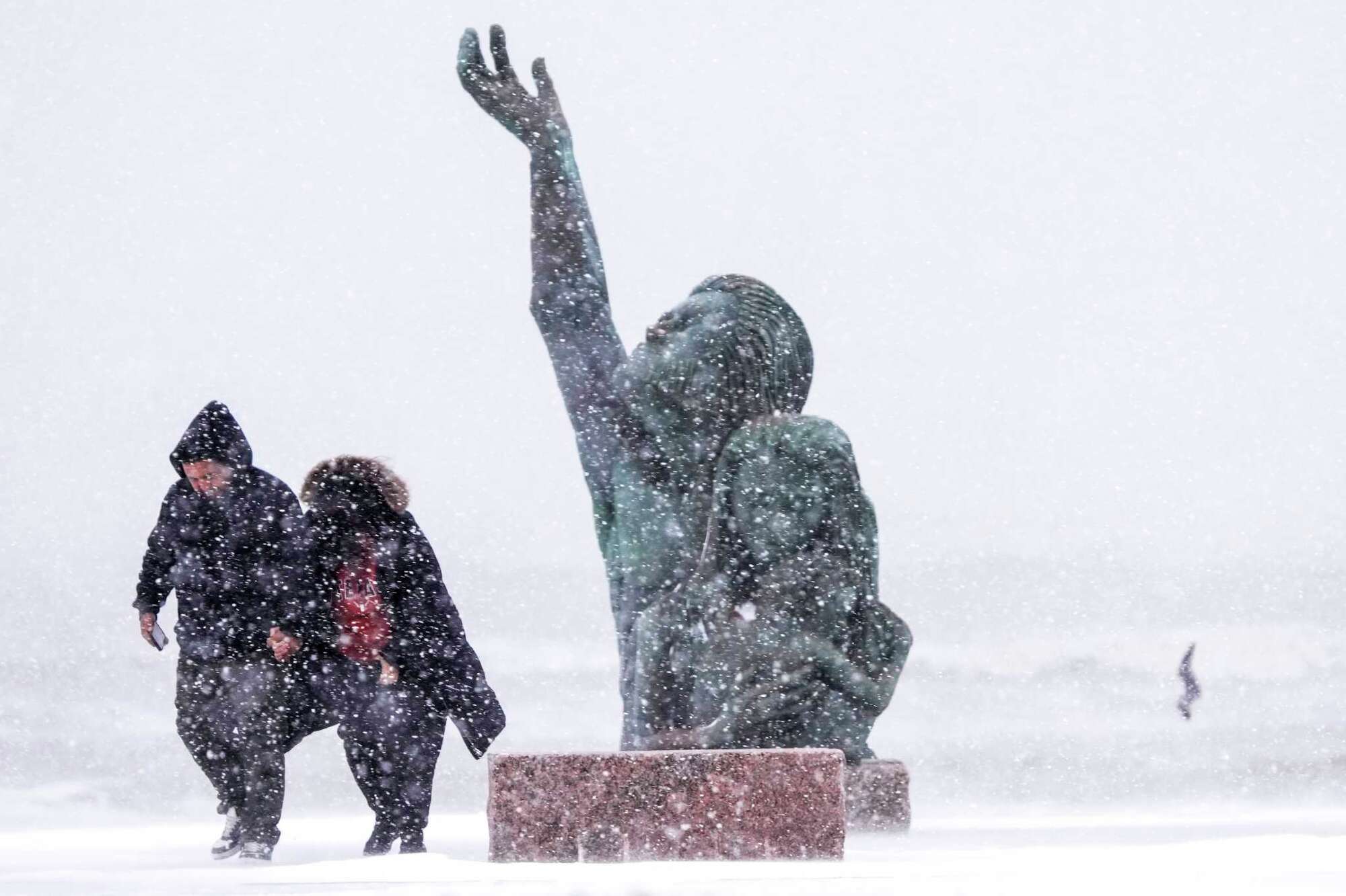 Photos: Historic winter storm blankets Houston in snow and ice