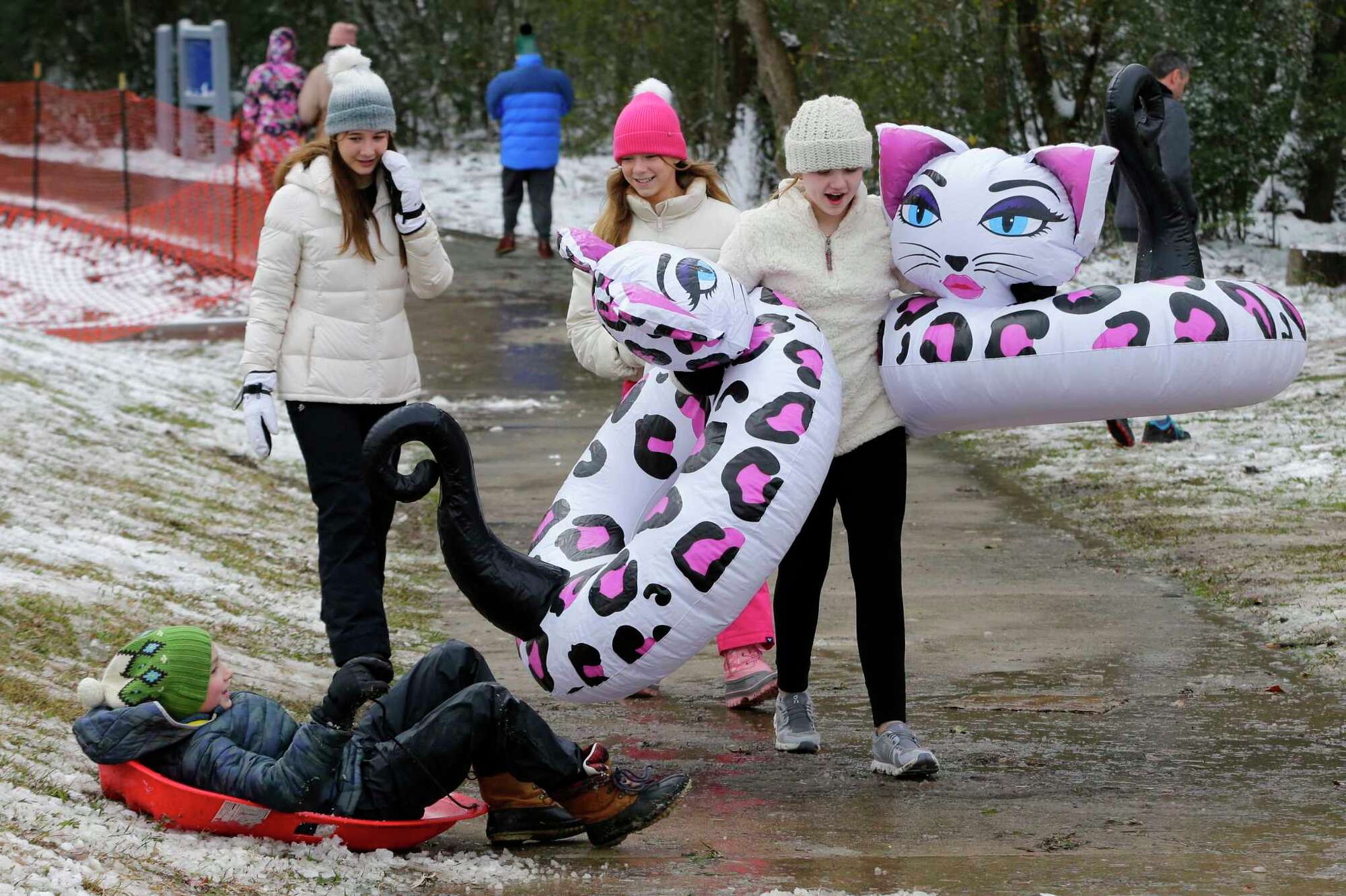 Photos: Historic winter storm blankets Houston in snow and ice