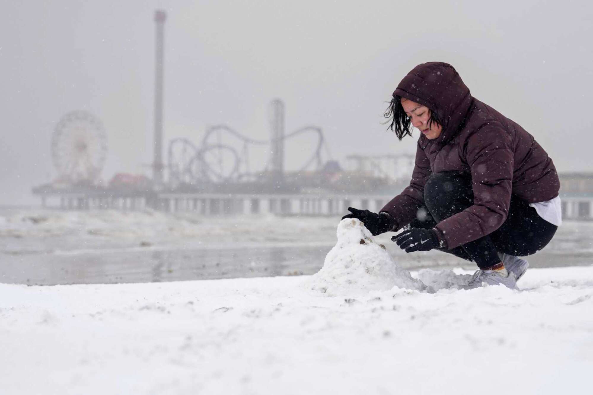 Photos: Historic winter storm blankets Houston in snow and ice