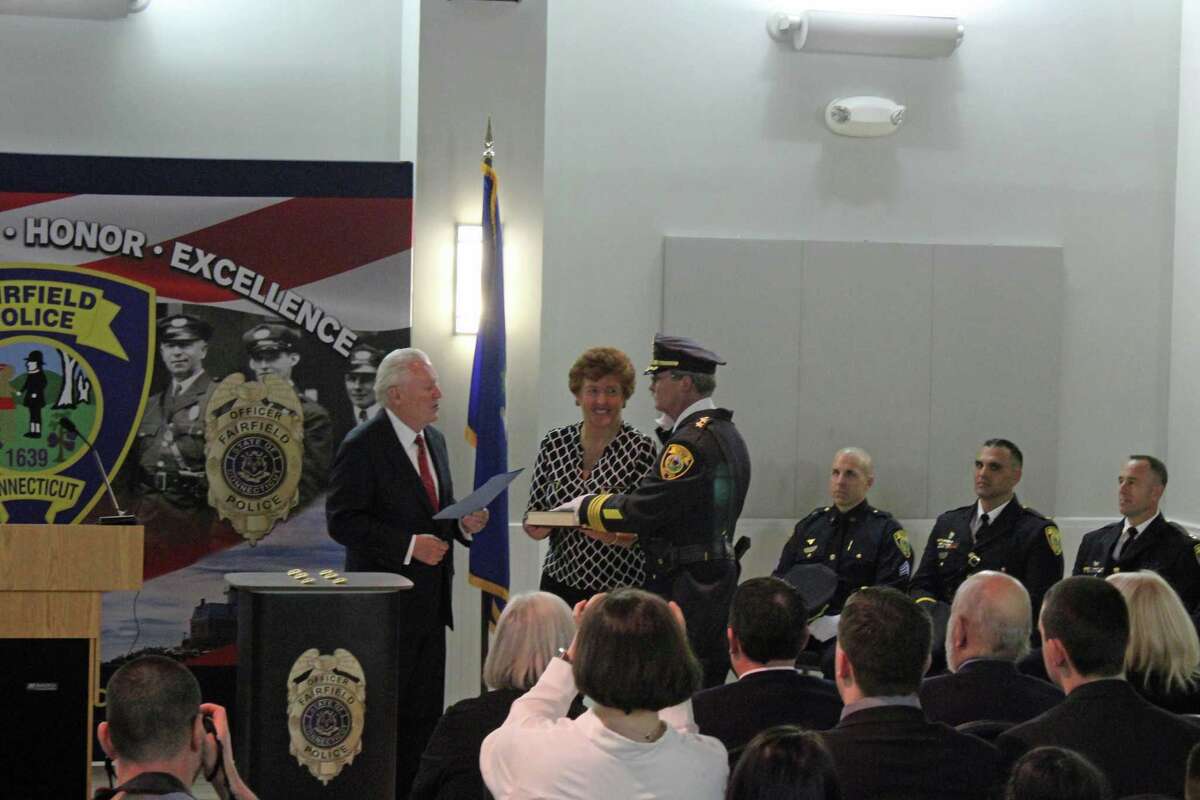Lyddy sworn in as new Fairfield police chief