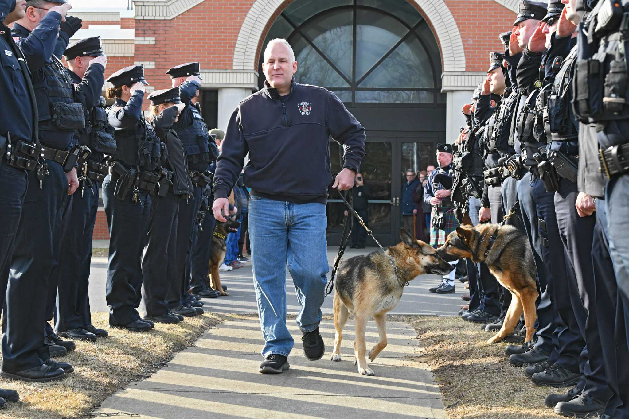 Photos: Colonie police bid farewell to K-9 team