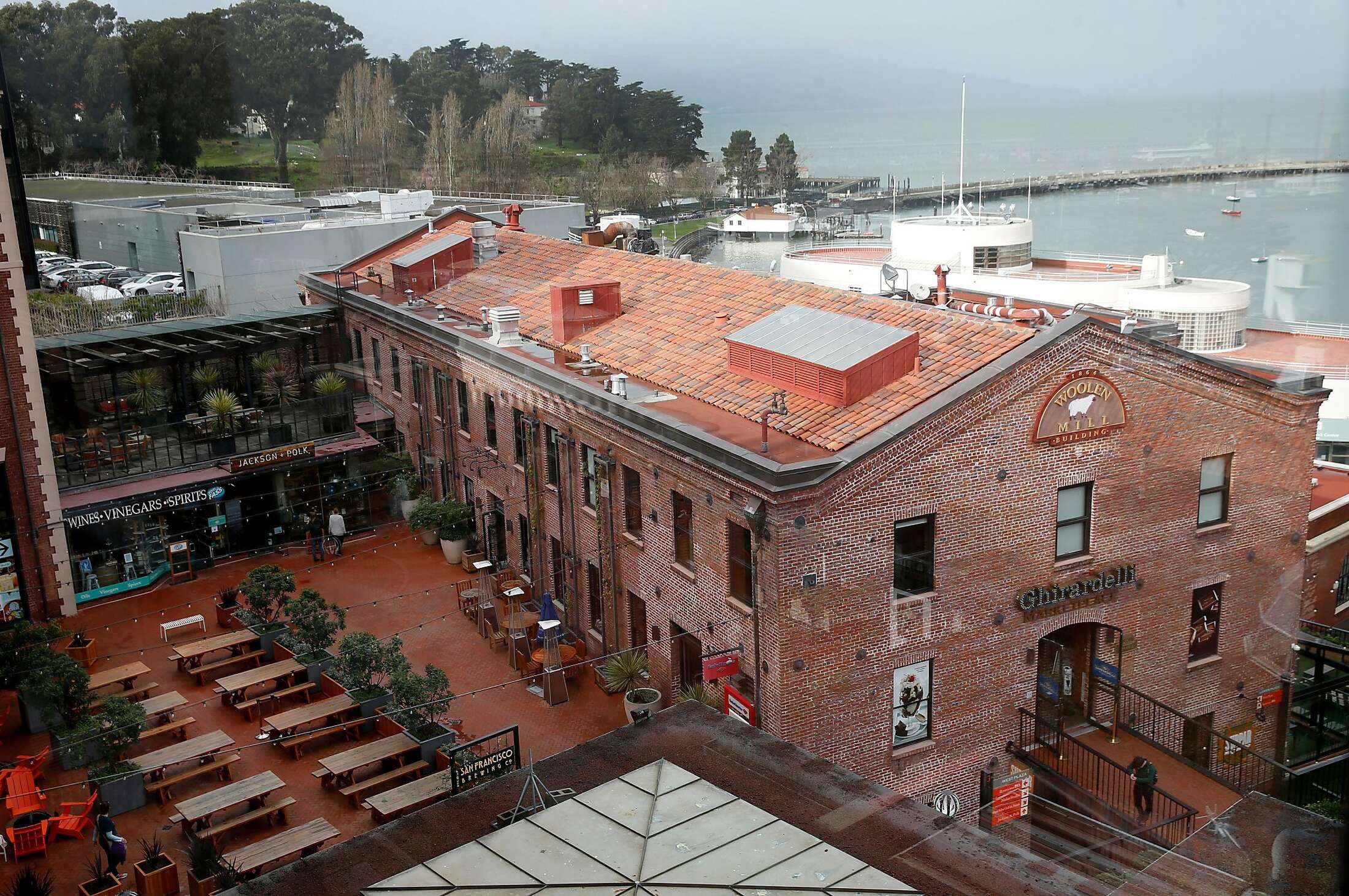 SF’s historic Ghirardelli Square nearly full with food focus