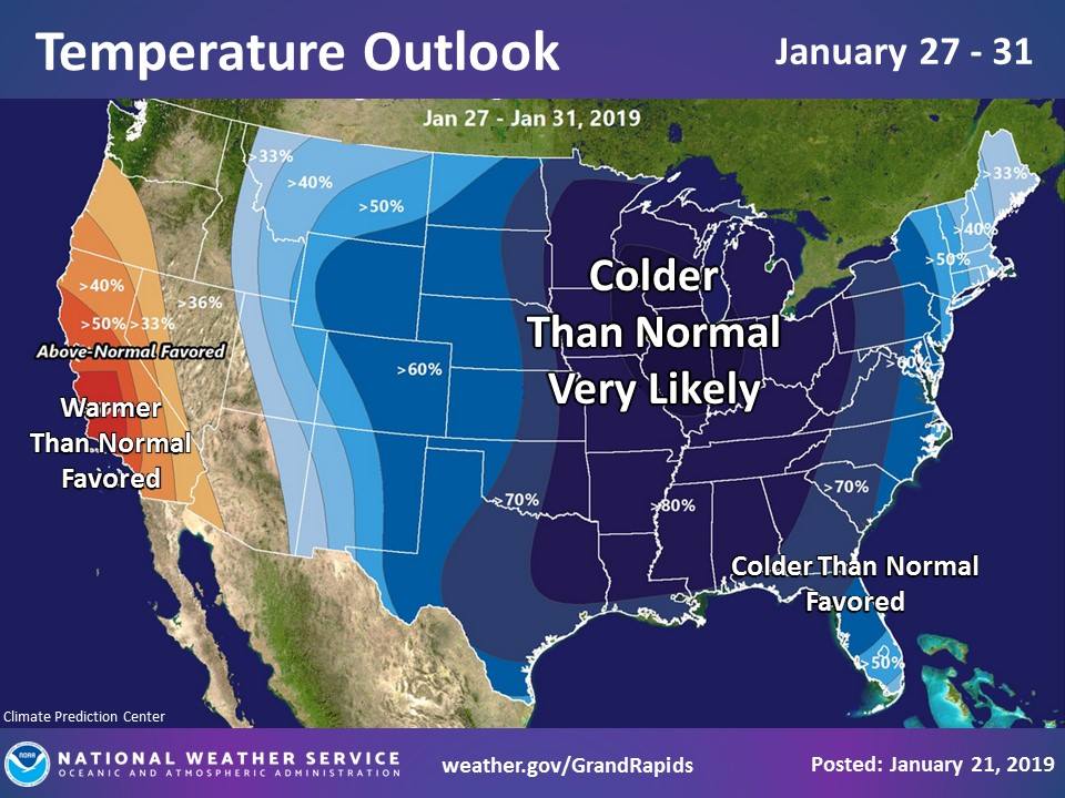 What does the rest of January look like, weather-wise?