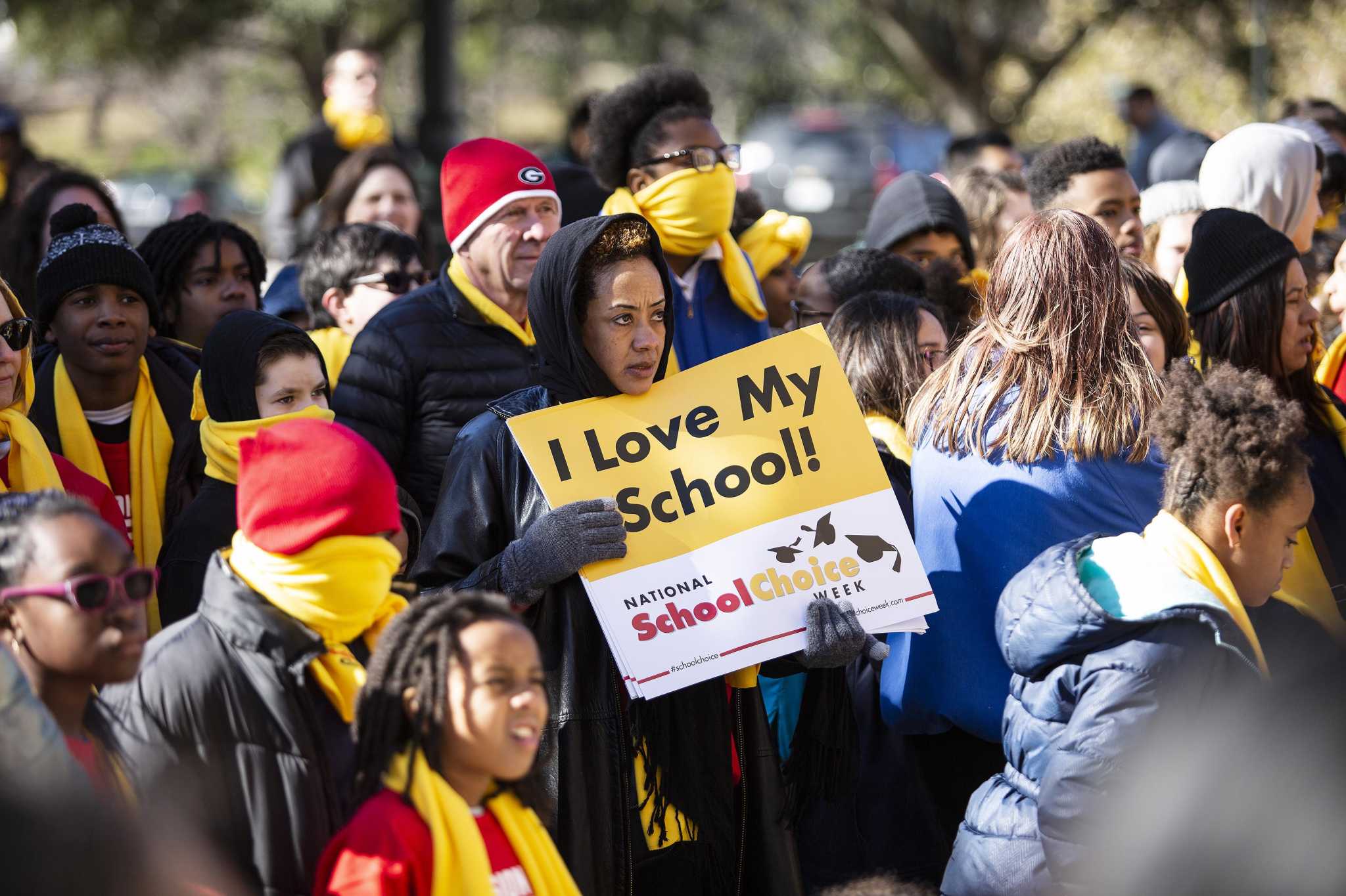 School choice supporters rally in Austin as momentum ebbs for one of ...