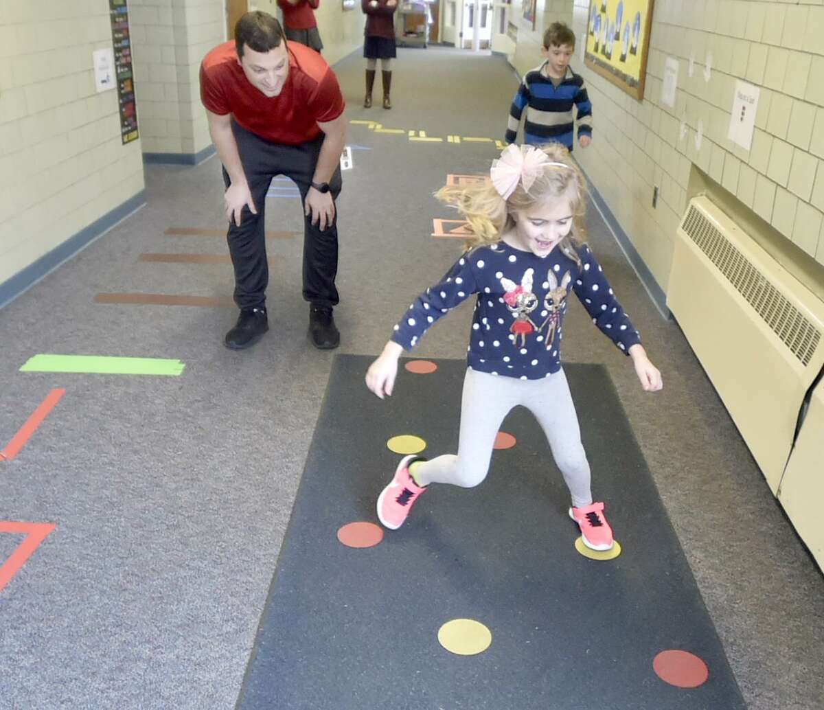 Sensory walkway helps Madison elementary school students refocus