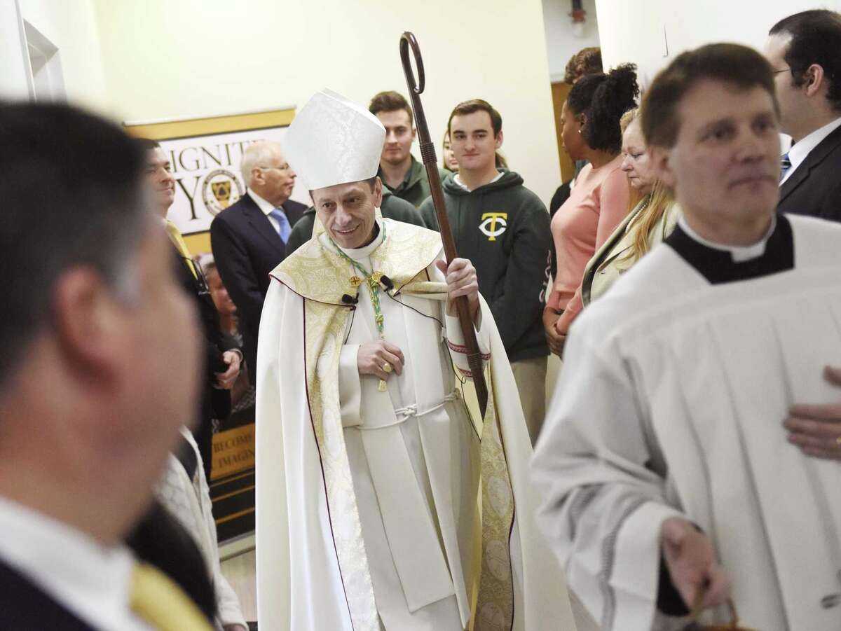 Bishop blesses Trinity Catholic’s new facilities