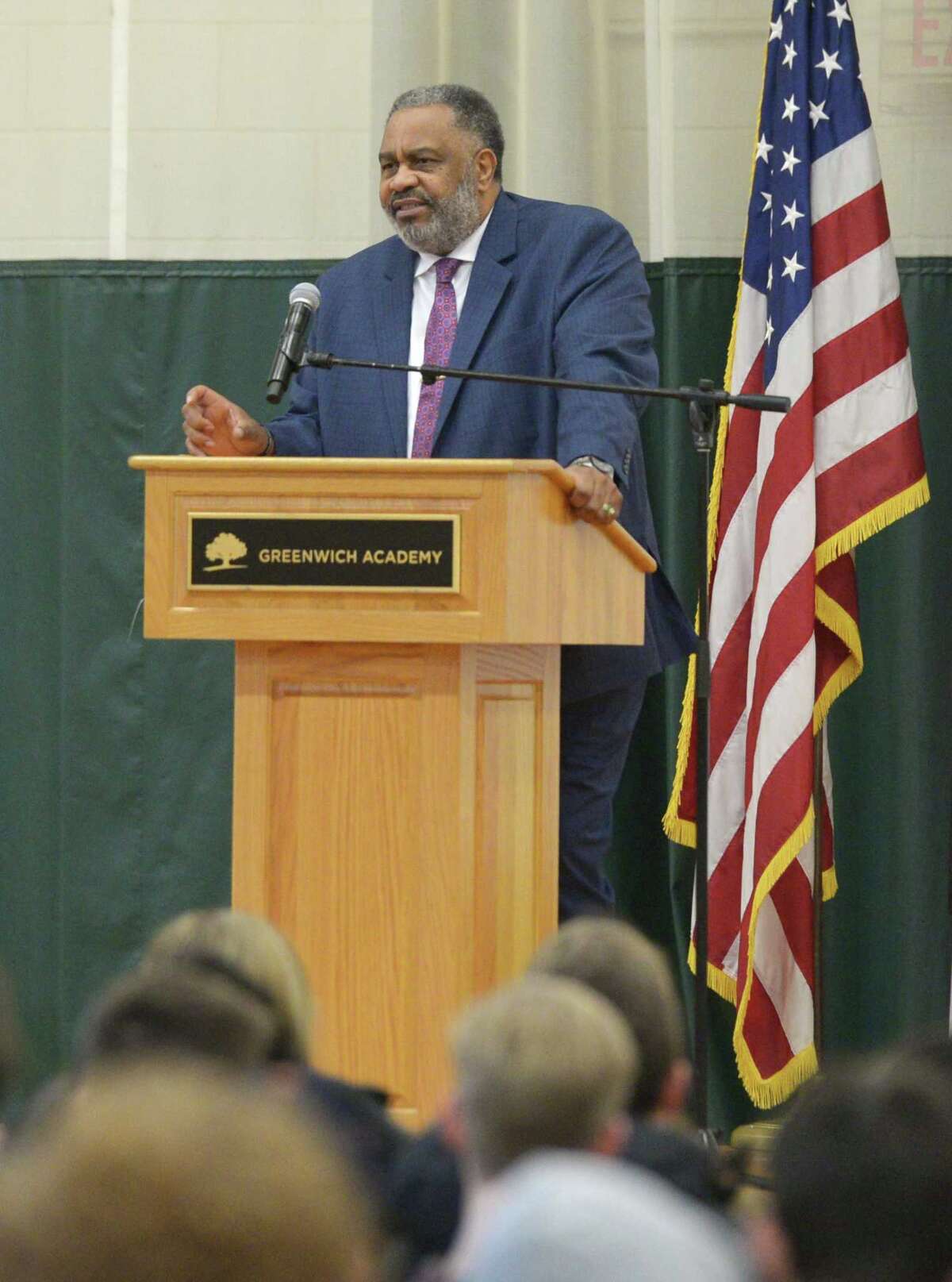 Exonerated death row inmate brings message of hope to Greenwich students