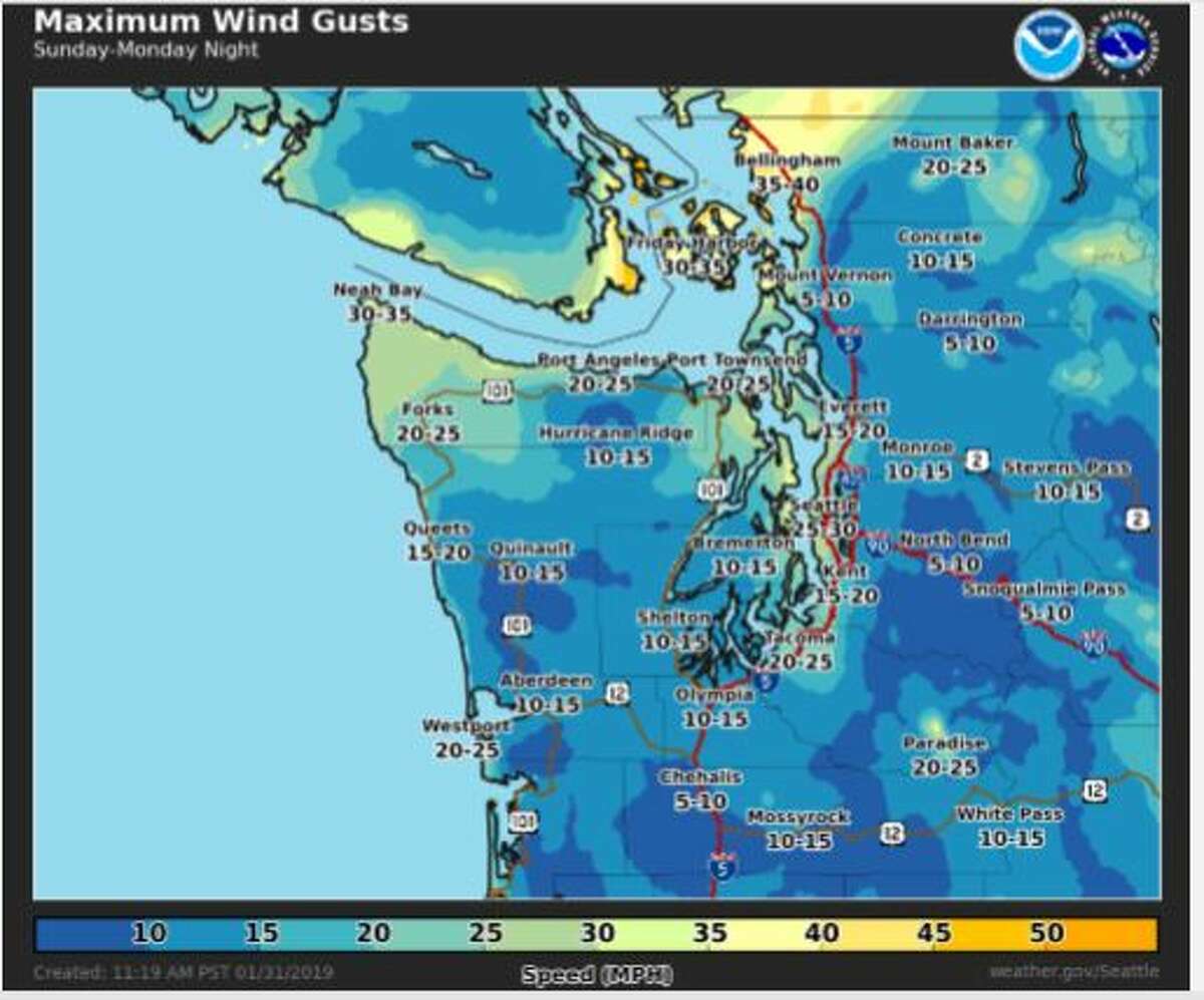 Cold, wet start to February after Seattle's mild, warm January