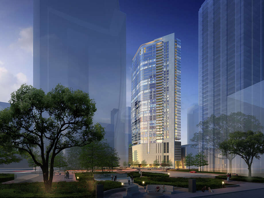 Hines reveals designs for downtown apartment tower - Houston Chronicle