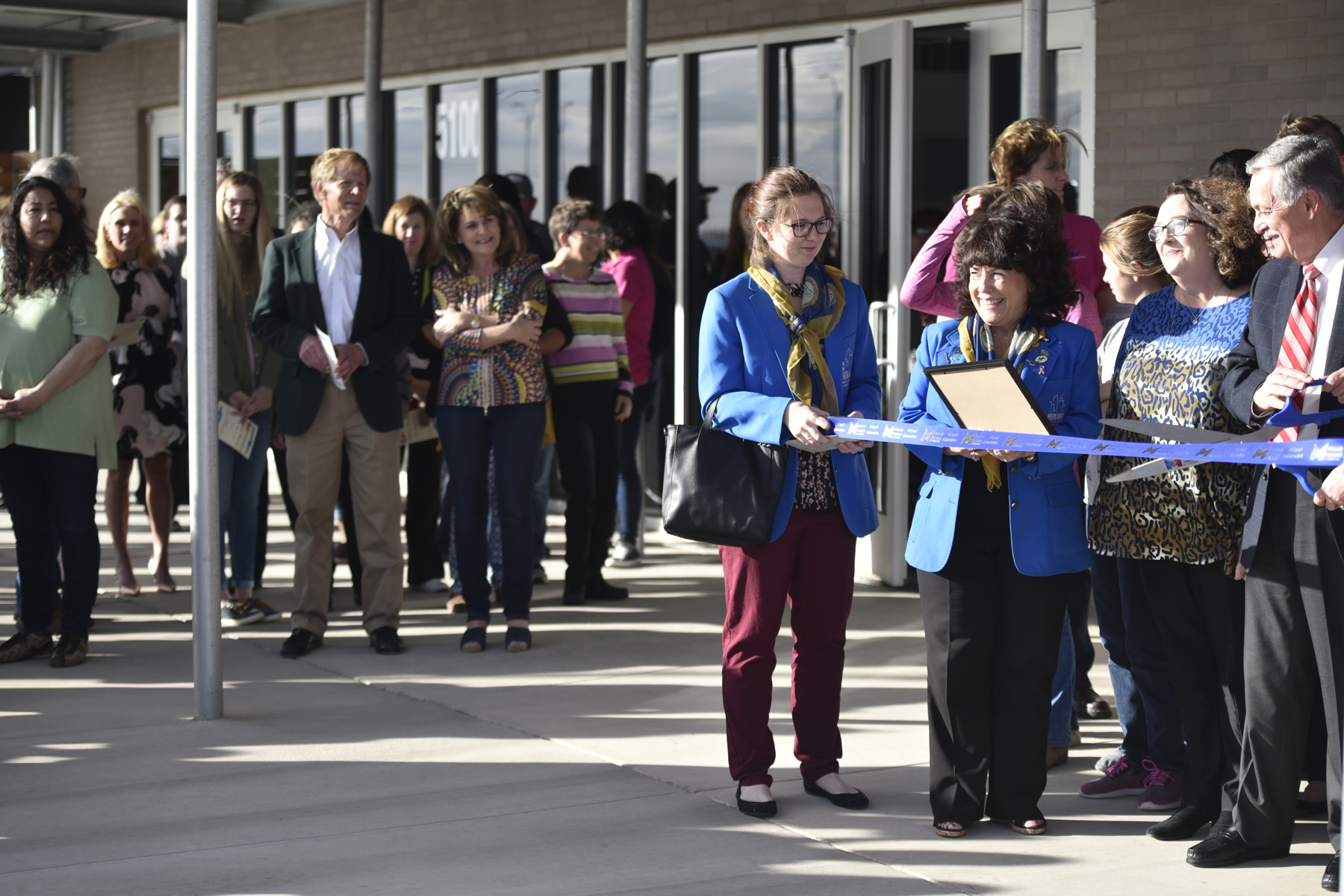Ribbon cutting and dedication ceremony for the Bynum School
