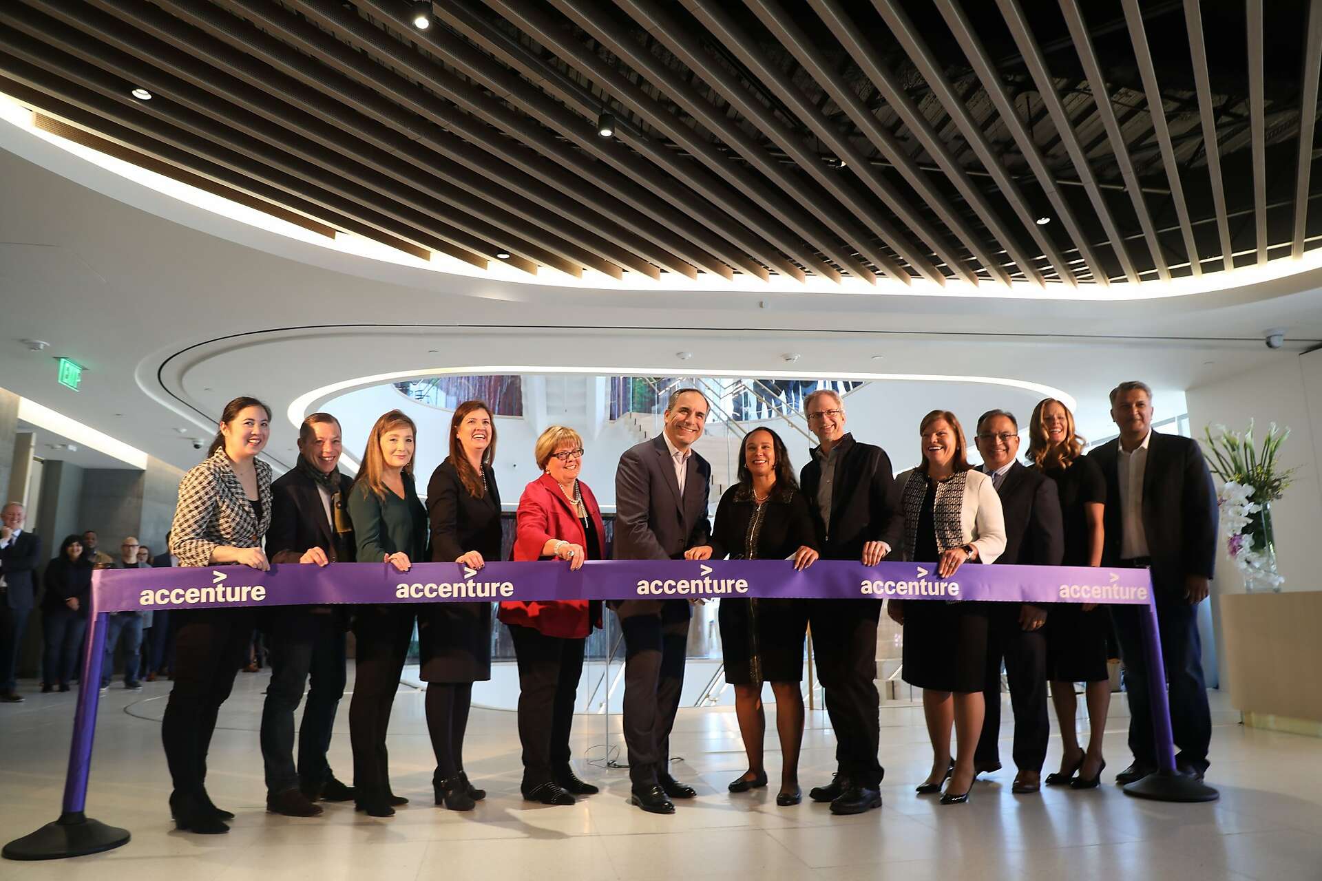 First look: Accenture’s five-story staircase in Salesforce Tower