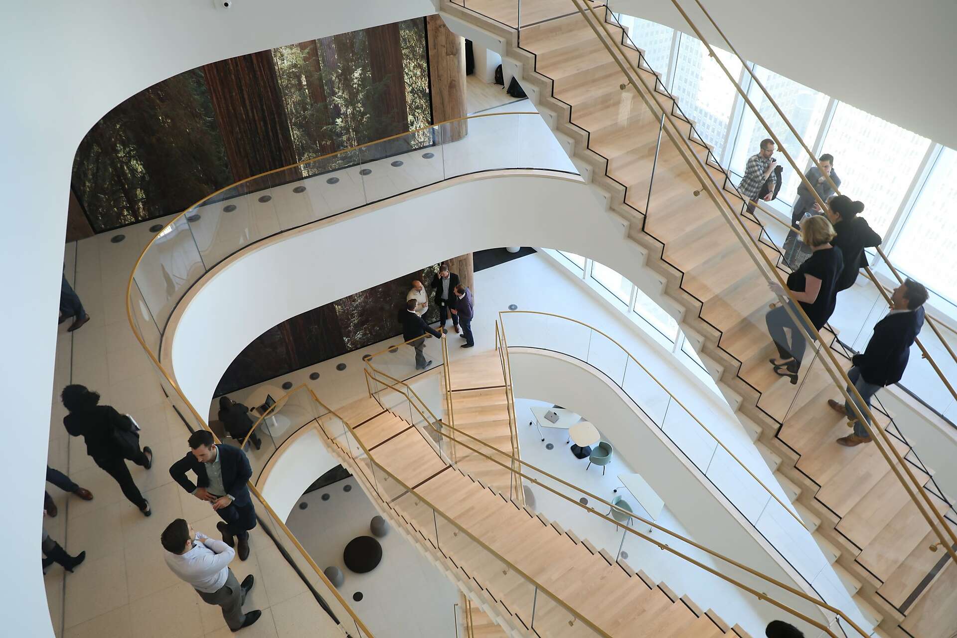 First look: Accenture’s five-story staircase in Salesforce Tower