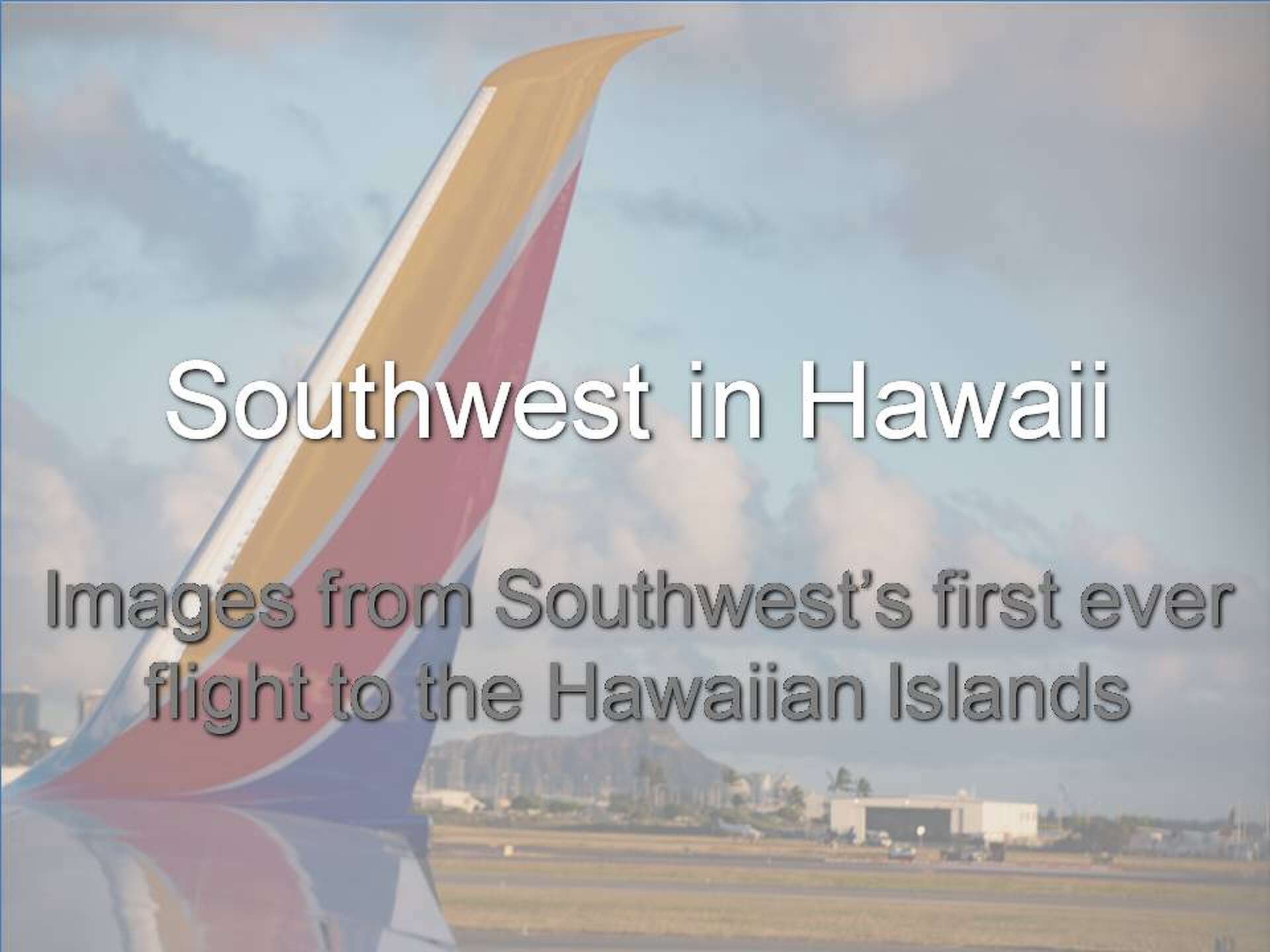 Southwest Airlines jet welcomed in Honolulu [PHOTOS]